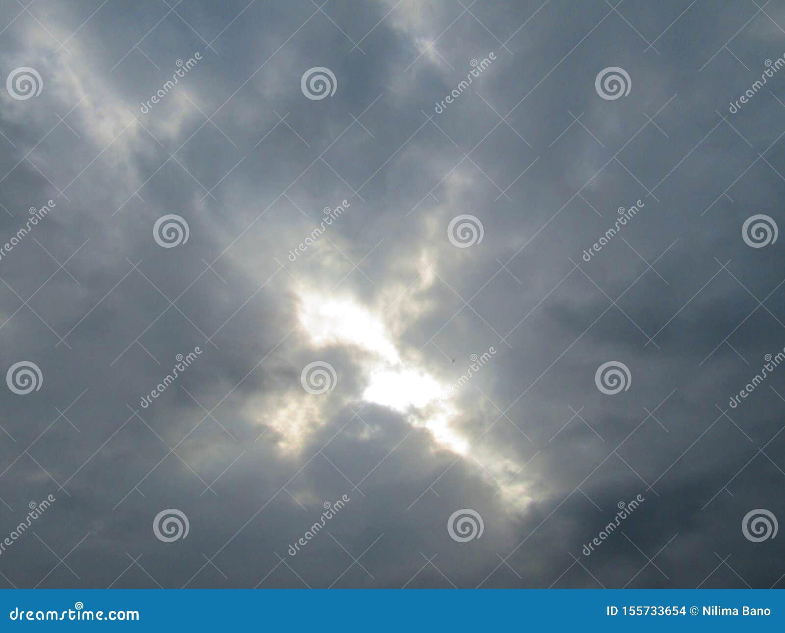 Beautiful Sunlight through Cloud and Sky Stock Photo - Image of power ...