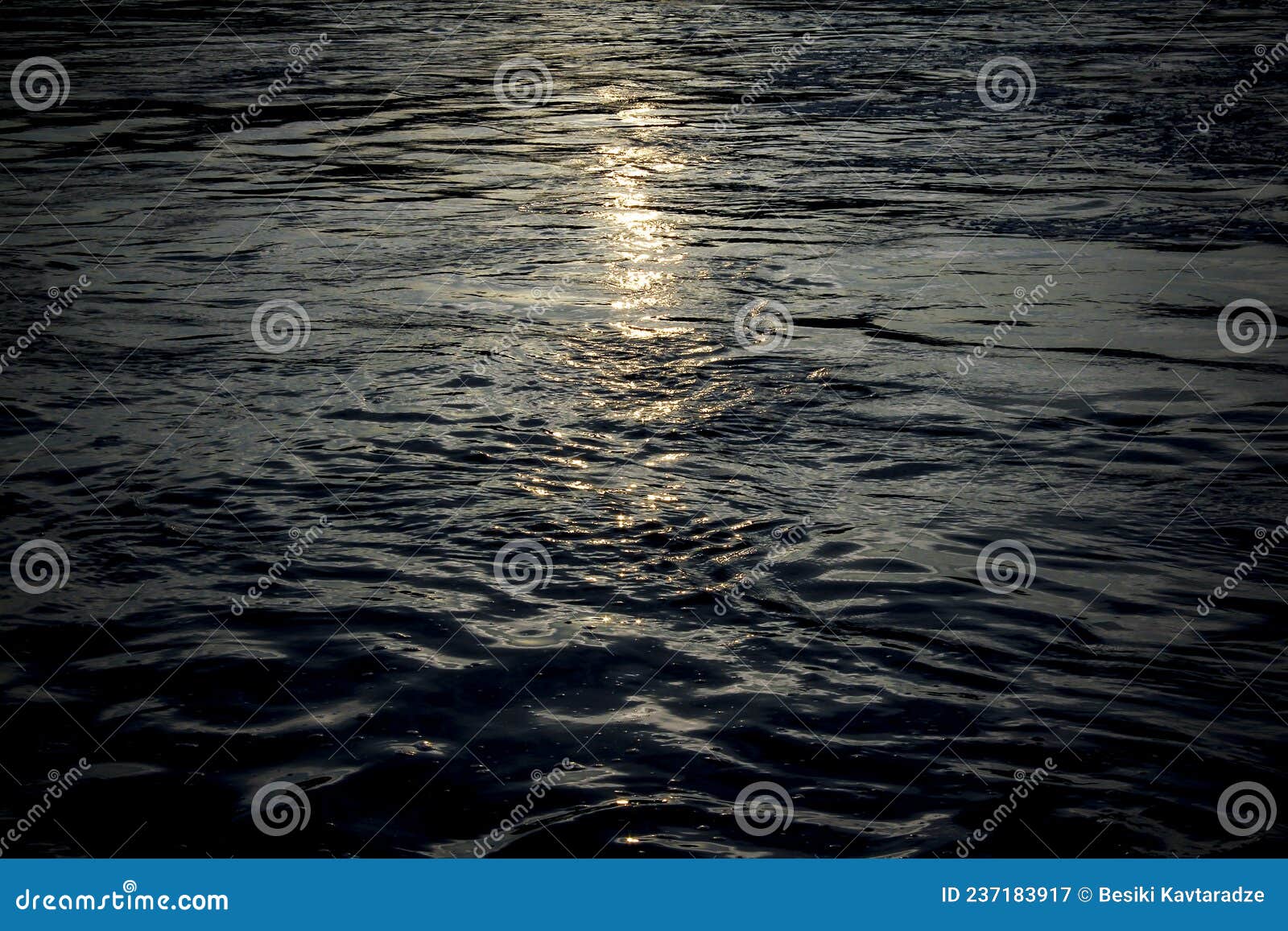 Sunset Reflected on Water Surface Stock Image - Image of closeup ...