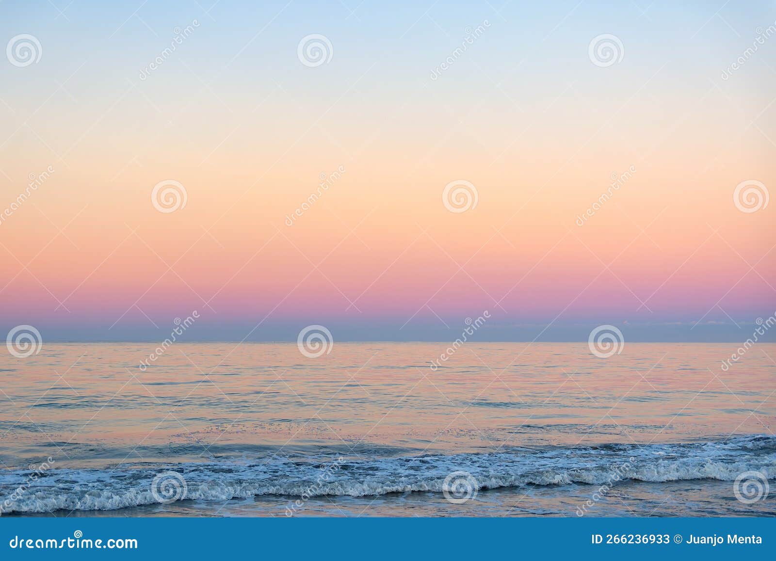 Beautiful Sunny and Pink Sunrise on the Beach Stock Image - Image of ...