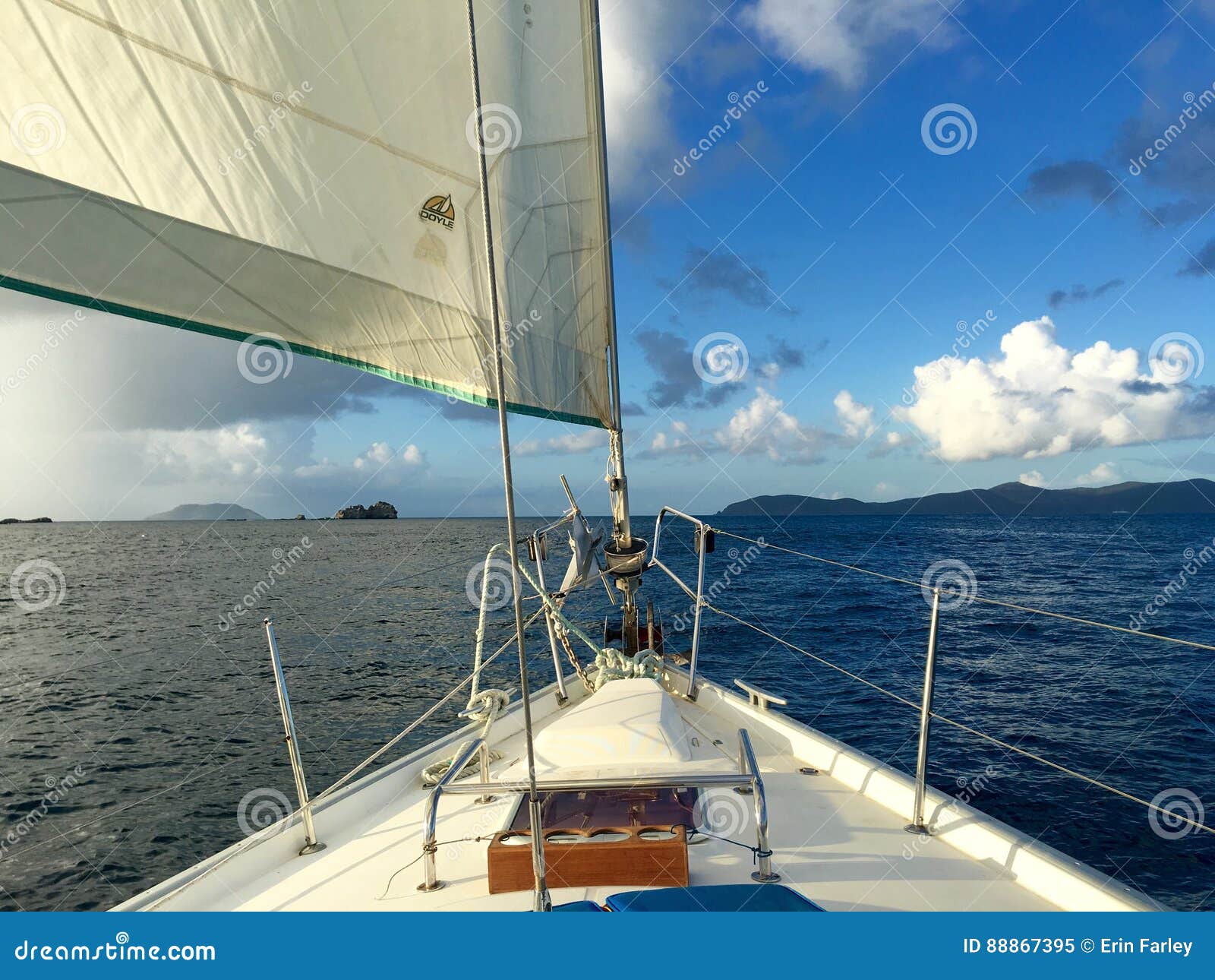 Sail on editorial image. Image of beautiful, sunny, usvi - 88867395