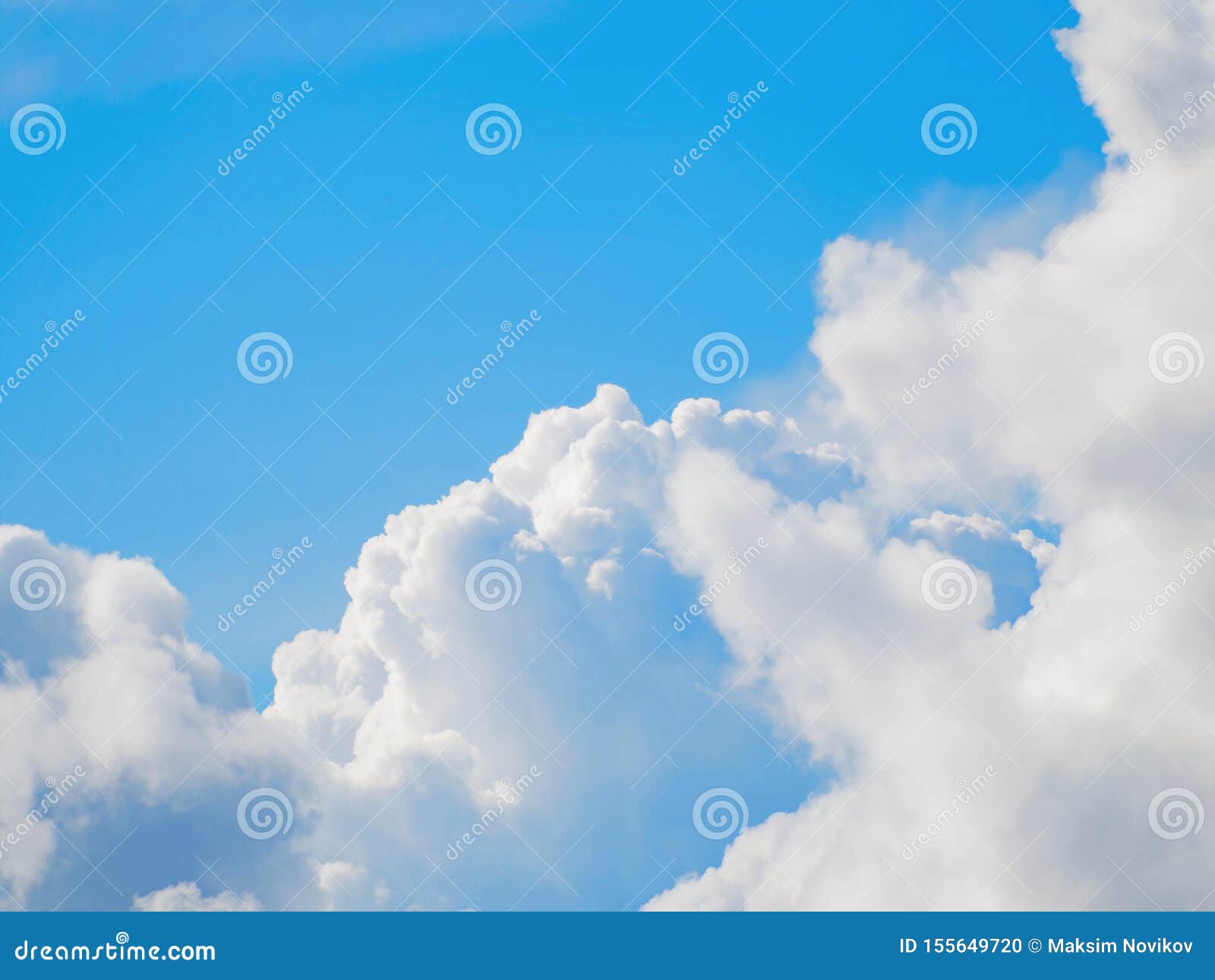 Beautiful Sunny Sky with Clouds. Stock Photo - Image of weather, beauty ...