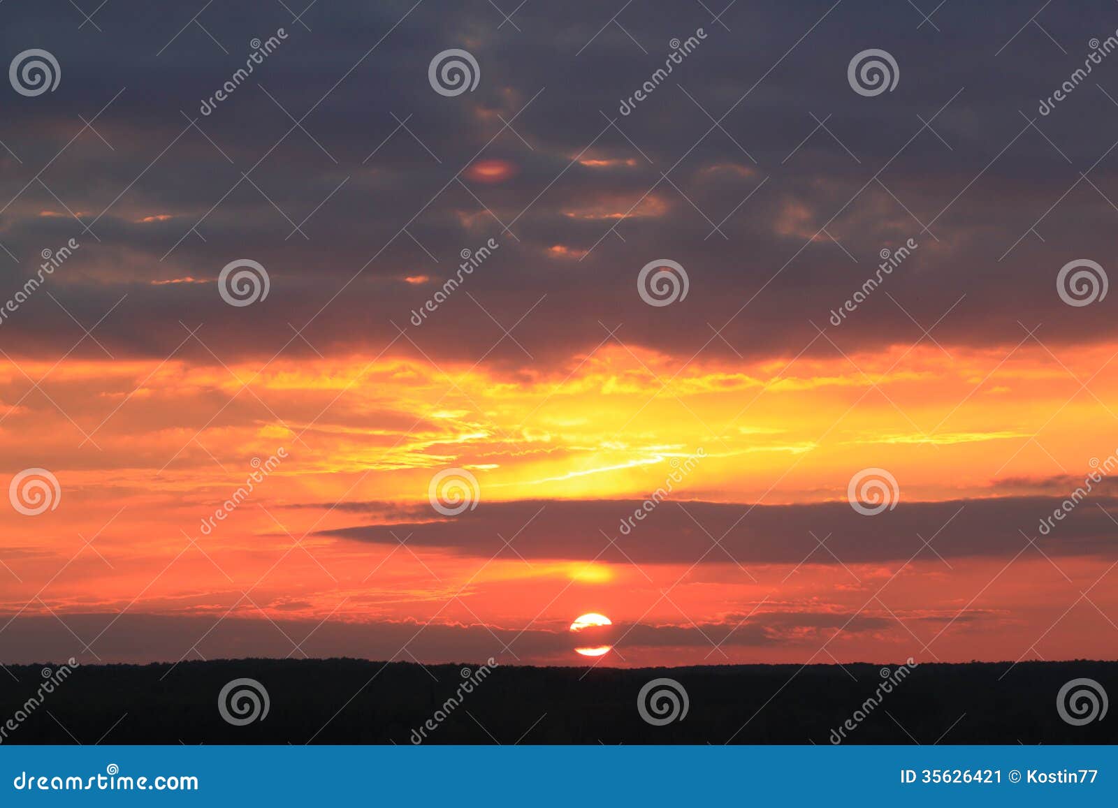 Beautiful sunny sunset stock image. Image of beach, beautiful - 35626421