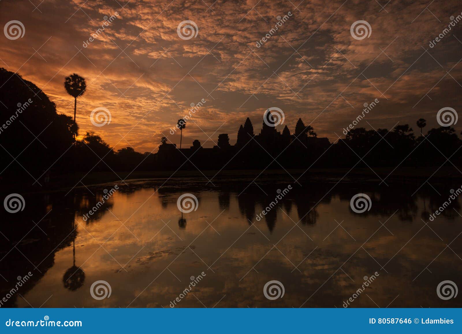 Beautiful Sunrise at Angkor Wat Temple Stock Photo - Image of beautiful ...
