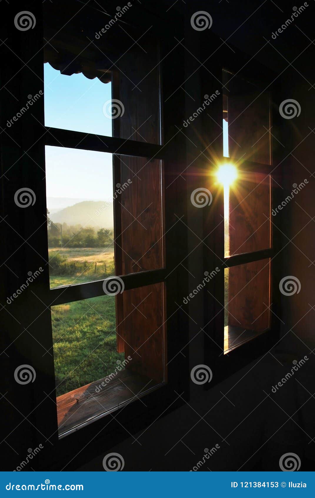 Sunrise Sunshine Strikes Snow-capped Mount Cook Appears Through Window ...