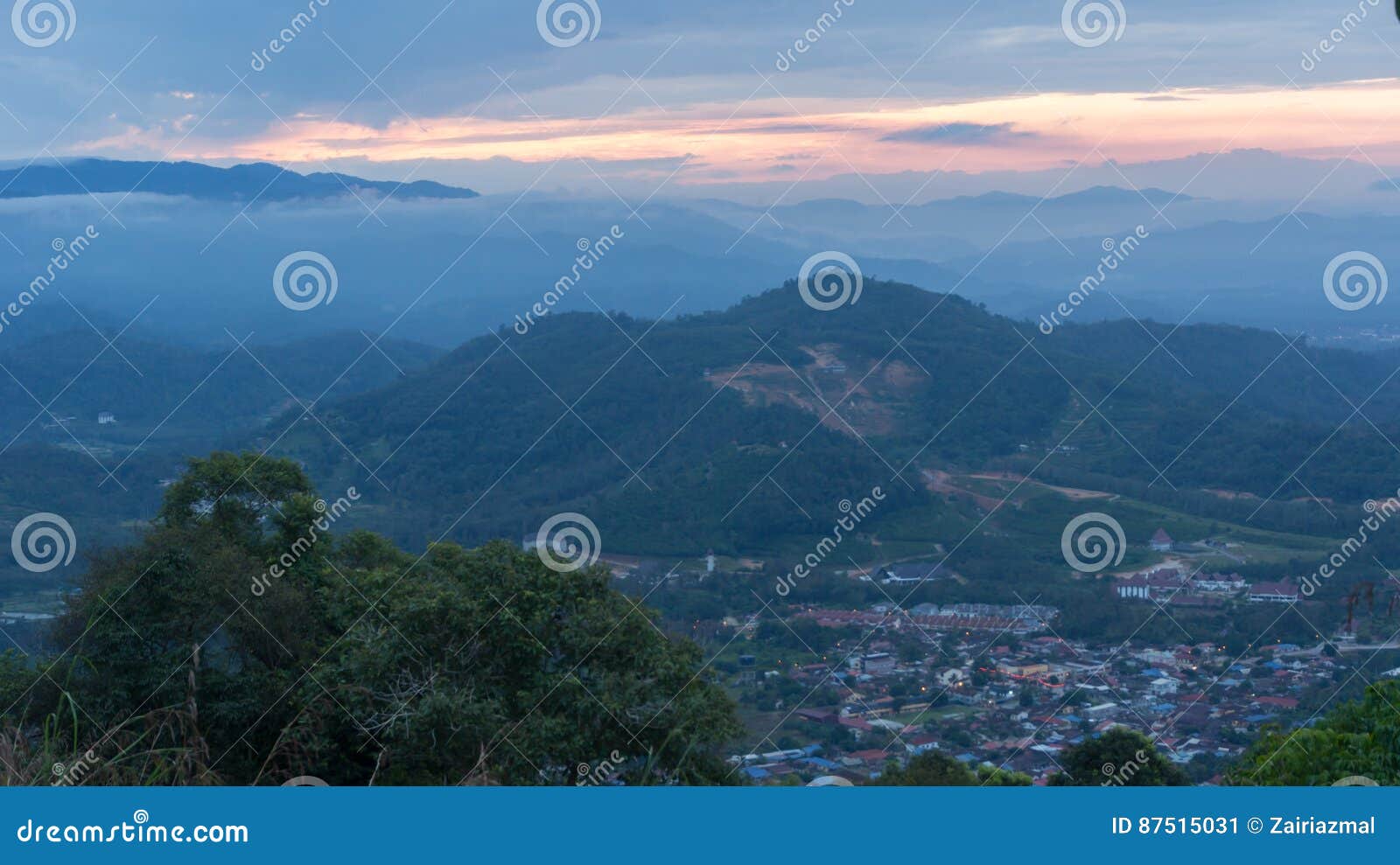 Beautiful Sunrise View at Broga Hill, Malaysia Stock Image - Image of ...