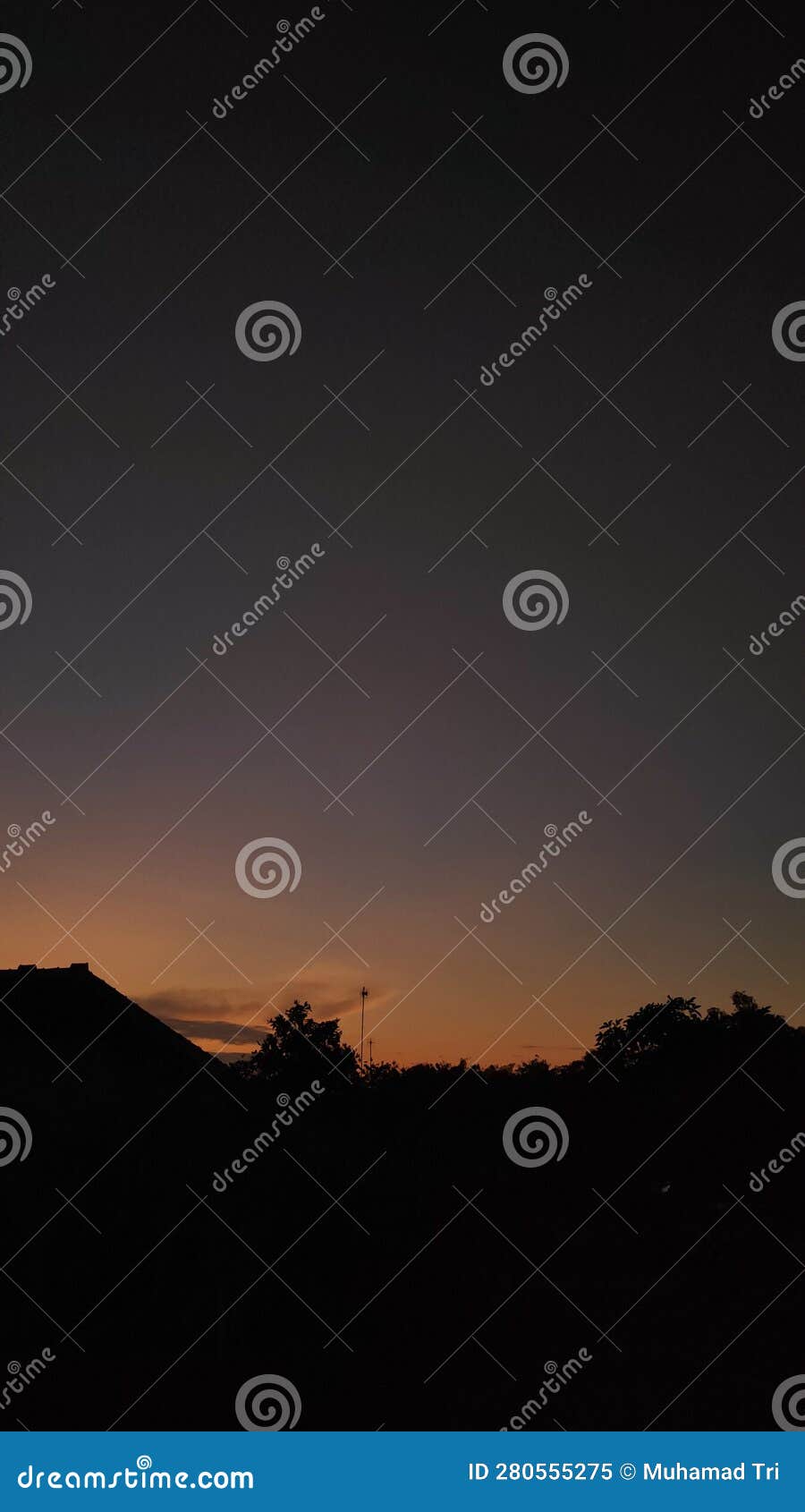 Beautiful Sunrise View in Front of the House Stock Image - Image of ...