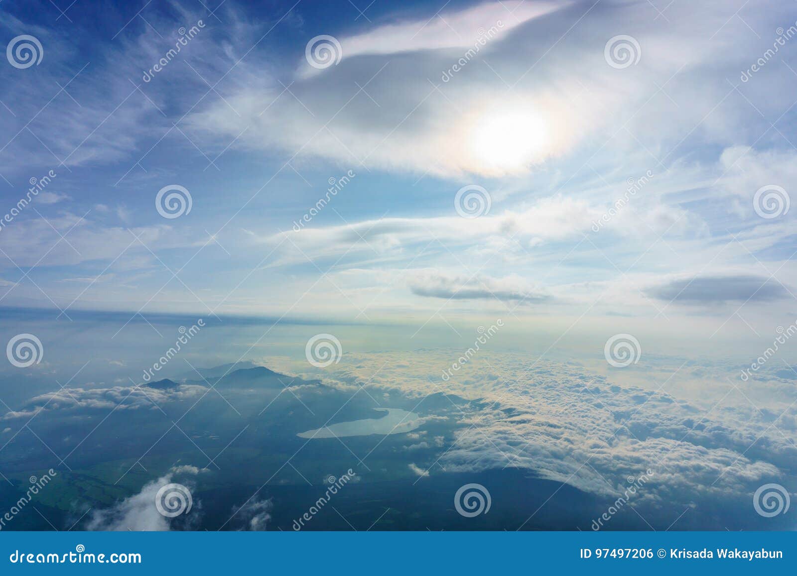 Beautiful Sunrise on View Point of the Top of Fuji Mt . Stock Photo ...