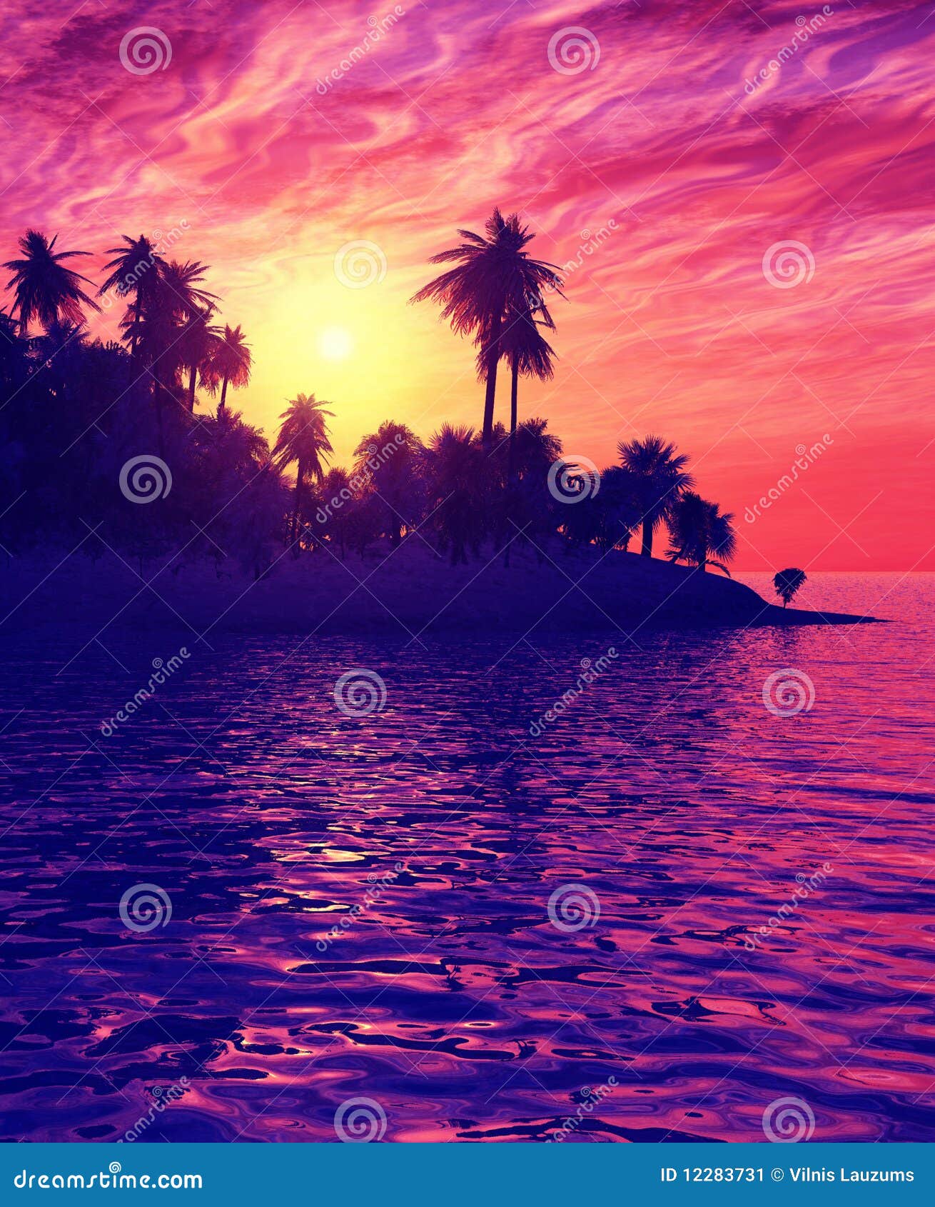 Beautiful Sunset , Vector Illustrations Landscape | CartoonDealer.com ...