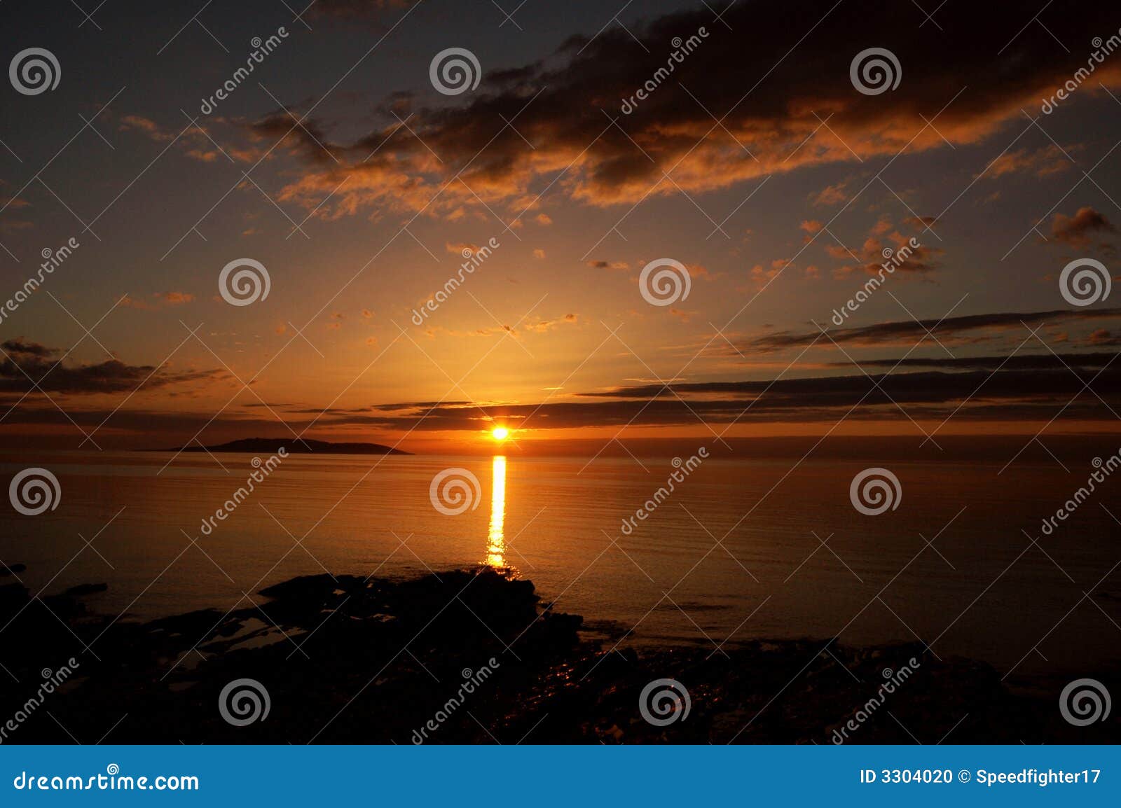 Beautiful Sunset stock photo. Image of horizontal, ireland - 3304020