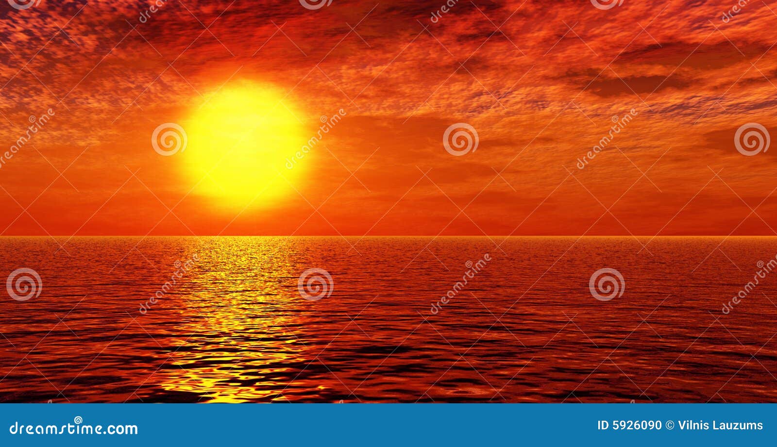 Beautiful sunset stock illustration. Illustration of color - 5926090