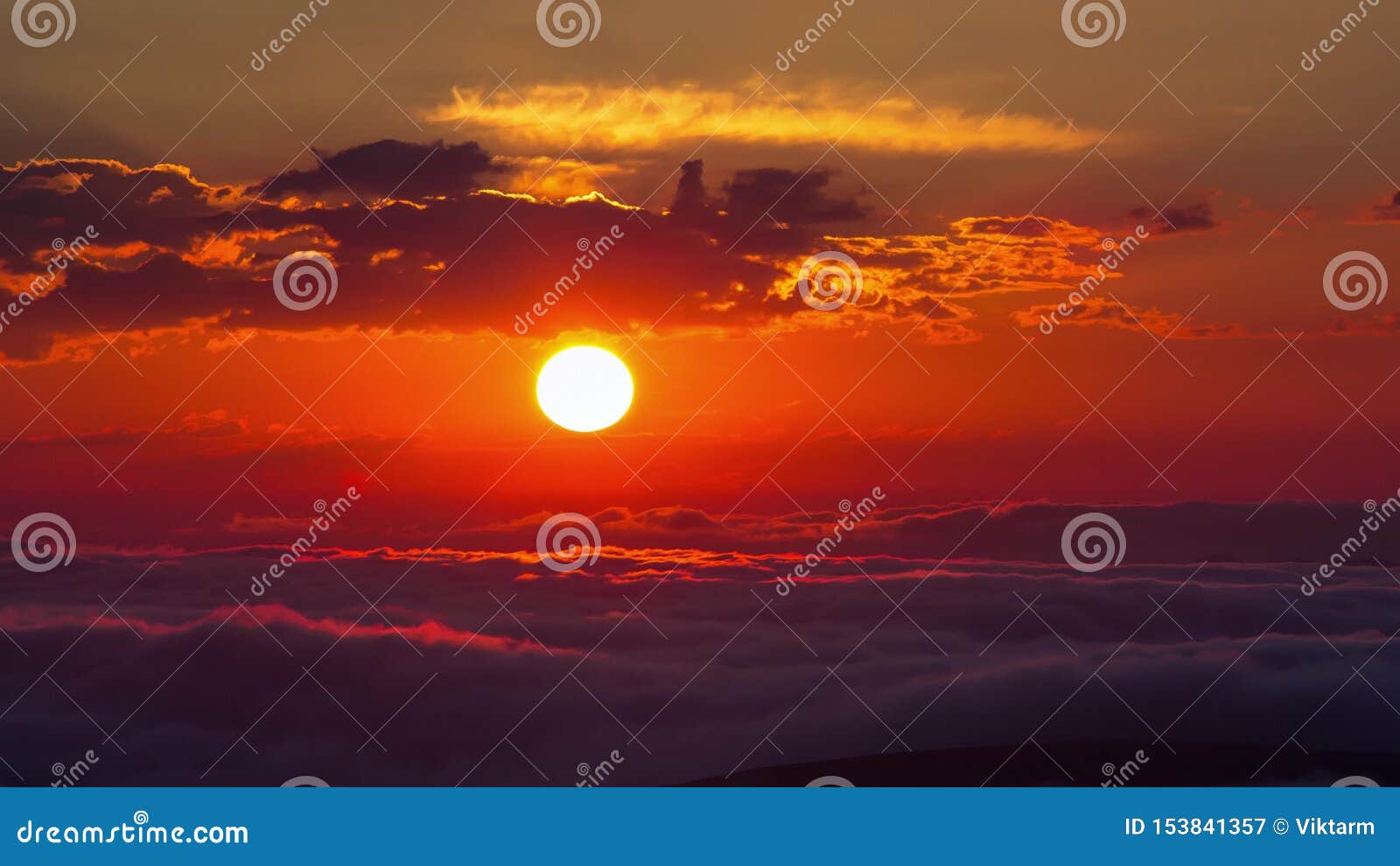 Beautiful Sunset Above the Clouds Stock Video - Video of beautiful ...