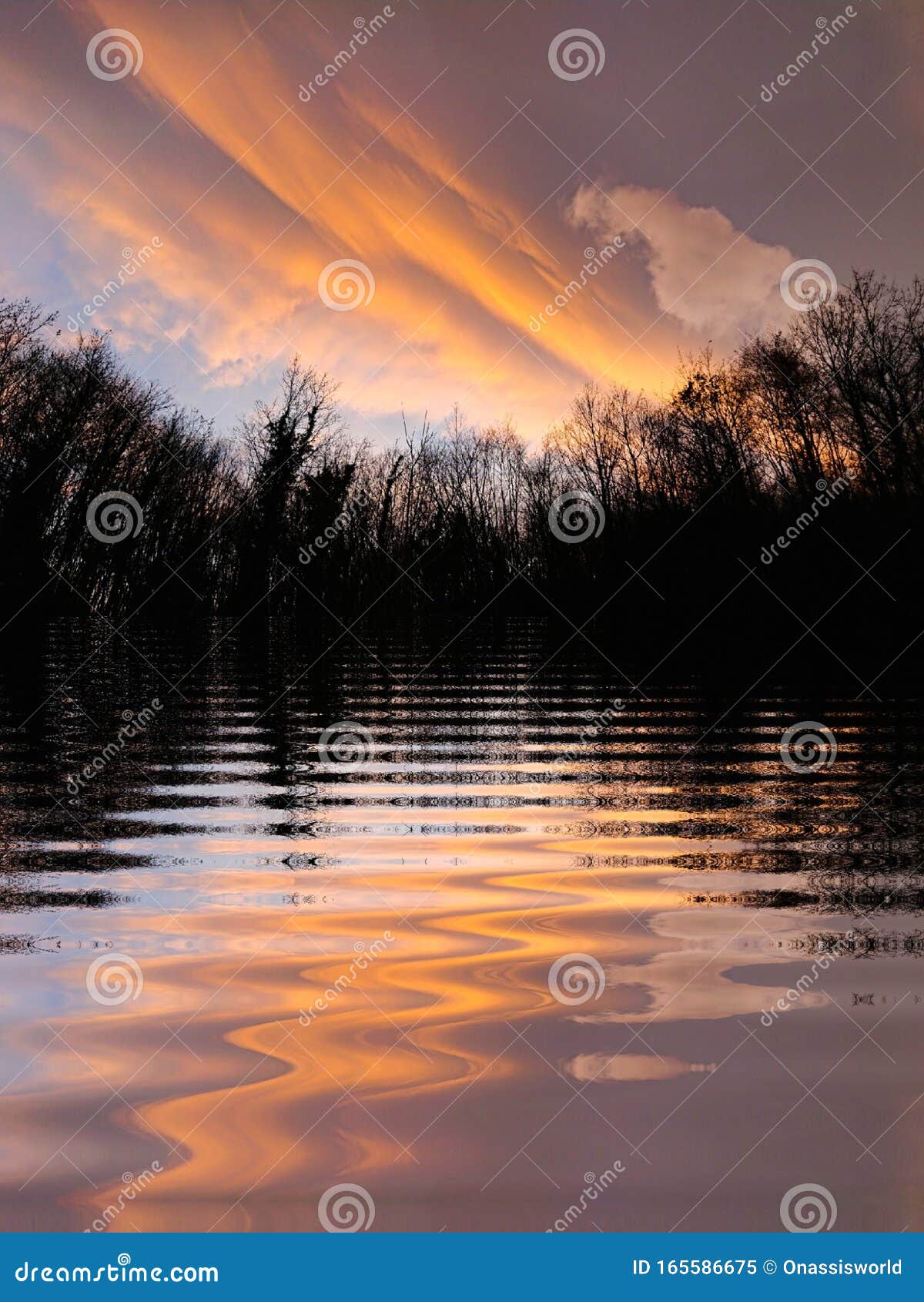 Beautiful Sunset Abstract Art Painting Stock Image - Image of abstract ...