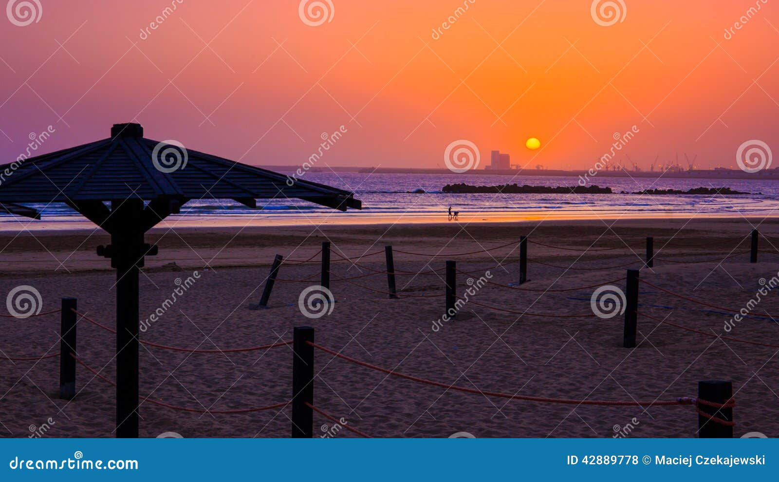 Beautiful Sunset in Agadir, Morocco Stock Photo - Image of scene ...