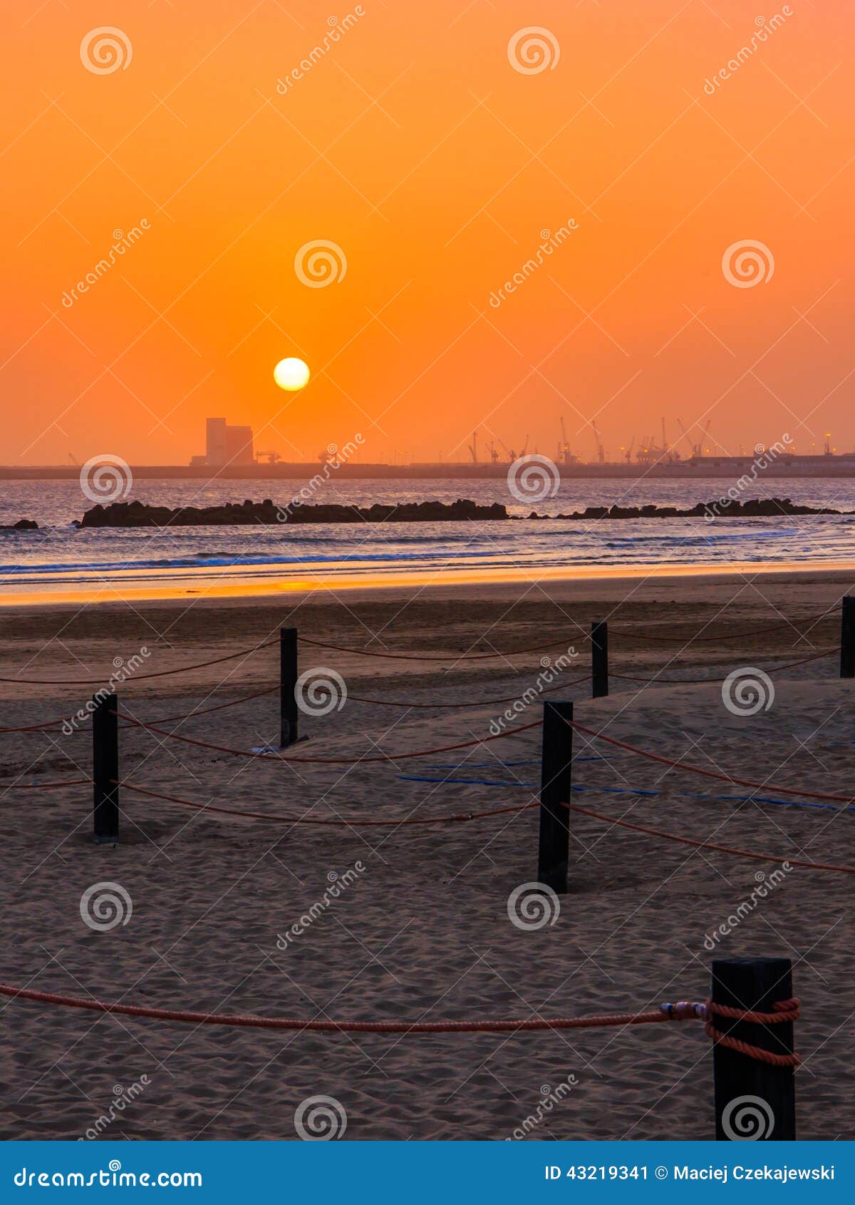 Beautiful Sunset in Agadir, Morocco Stock Image - Image of panorama ...
