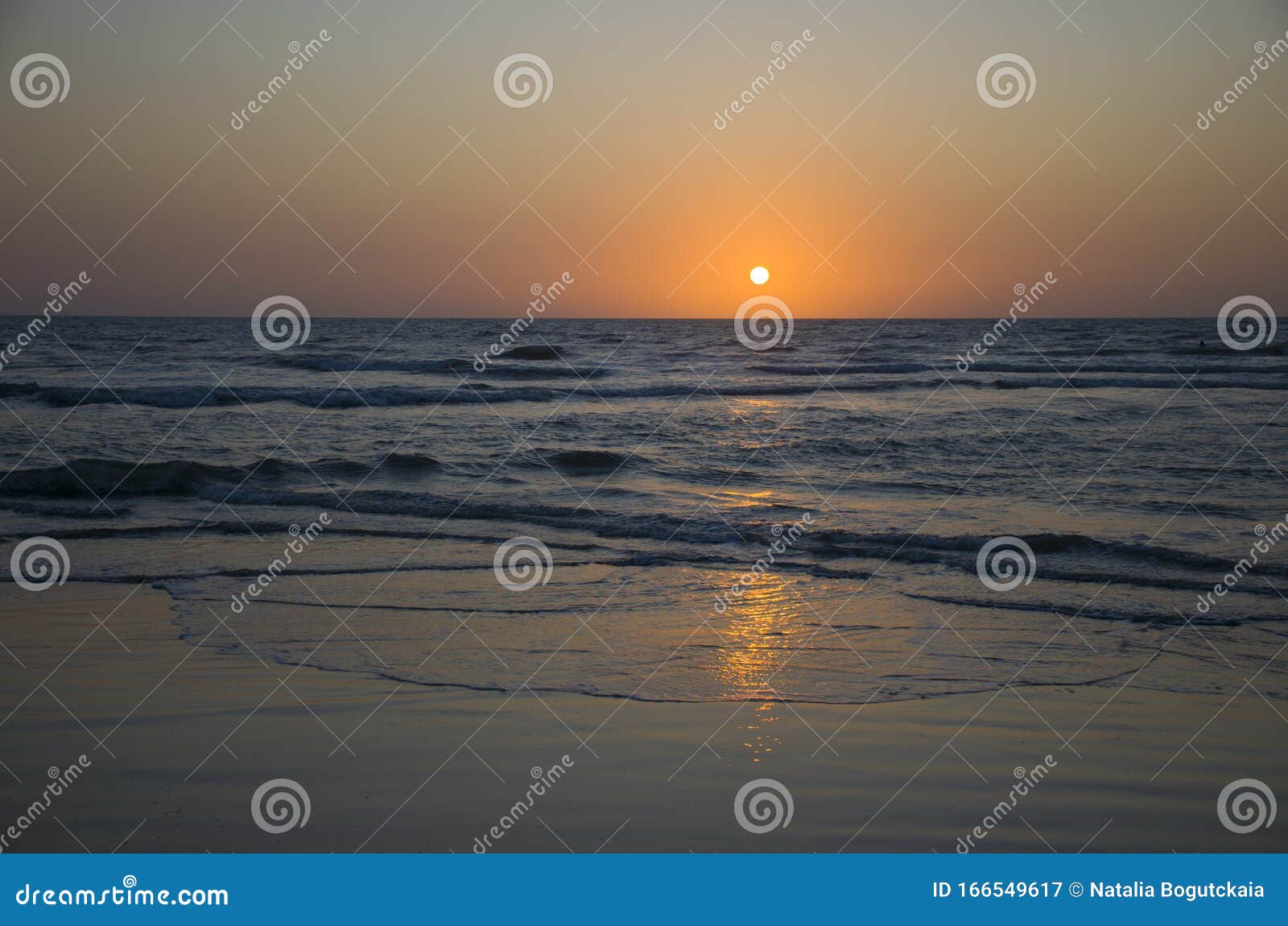Beautiful Sunset of the Arabian Sea in India Stock Image - Image of ...