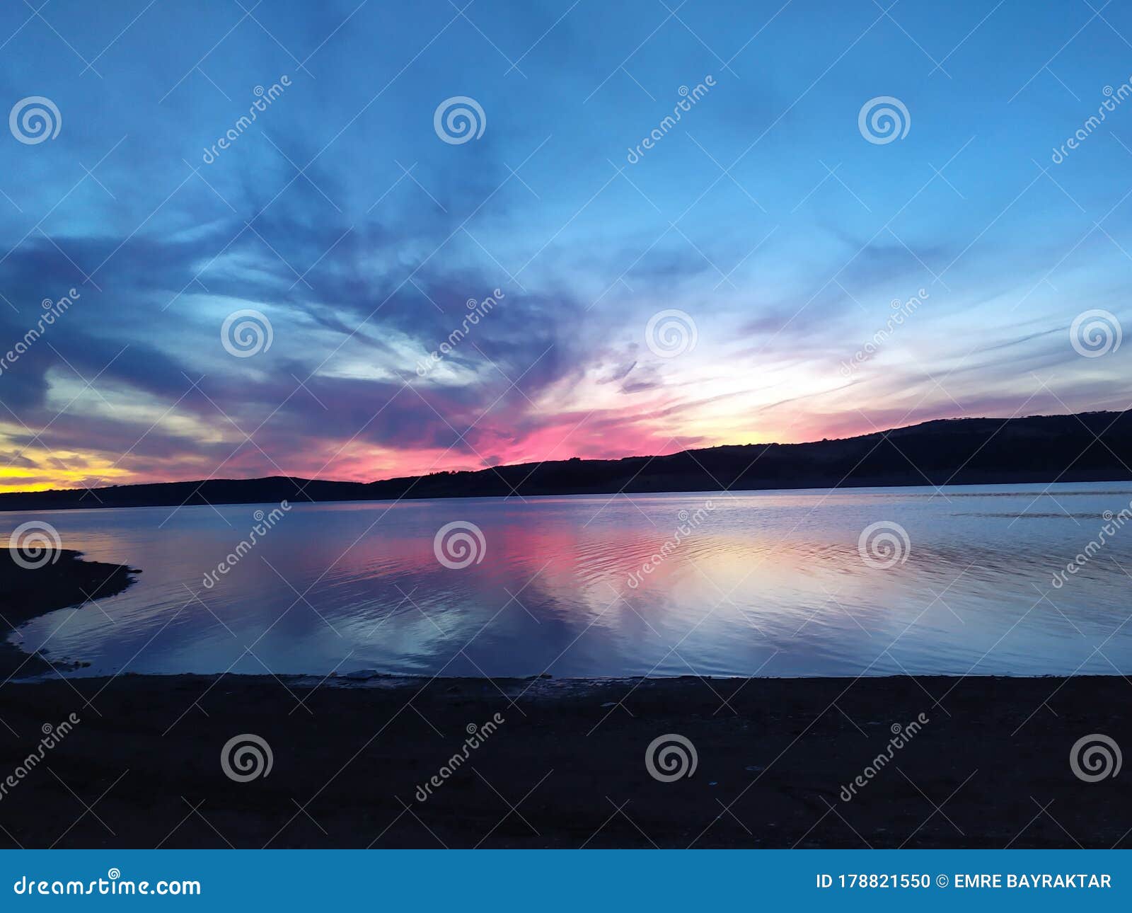 Beautiful Sunset Around Kahramanmaras Turkey Stock Photo - Image of ...