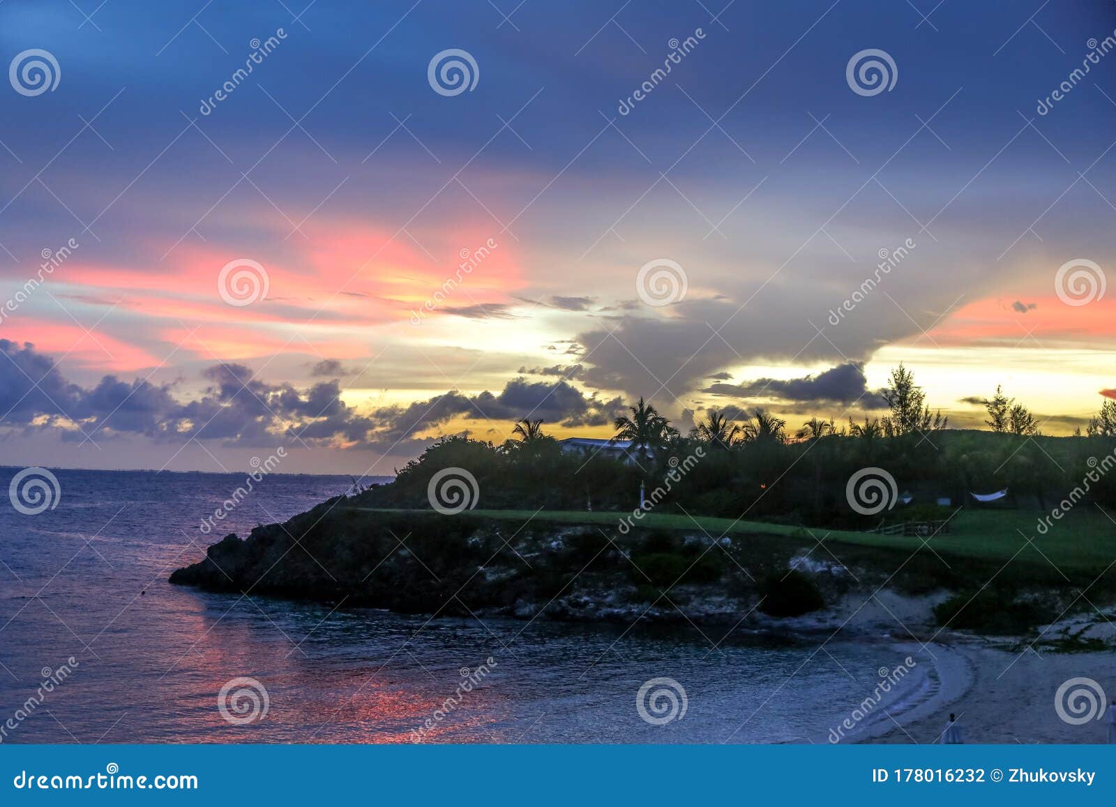 A Beautiful Sunset at the Bahamas Stock Photo - Image of outdoors ...