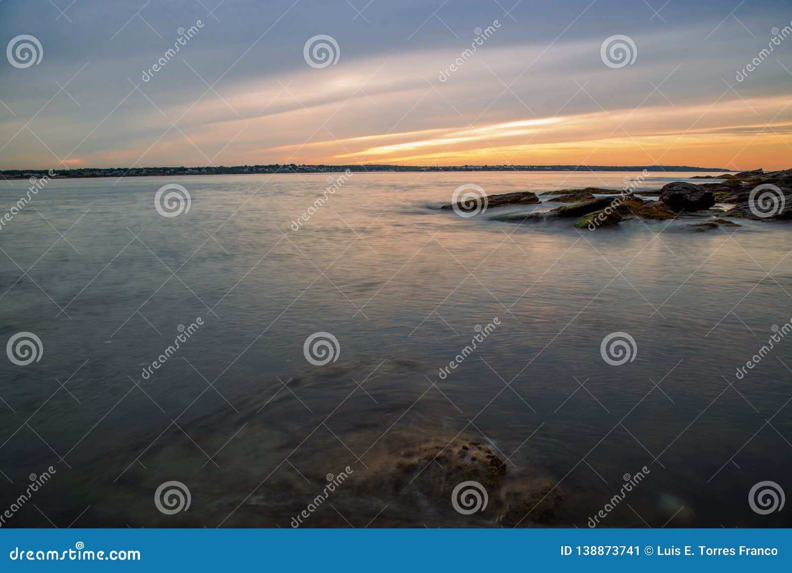 A Beautiful Sunset on the Beach Stock Image - Image of beautiful, house ...