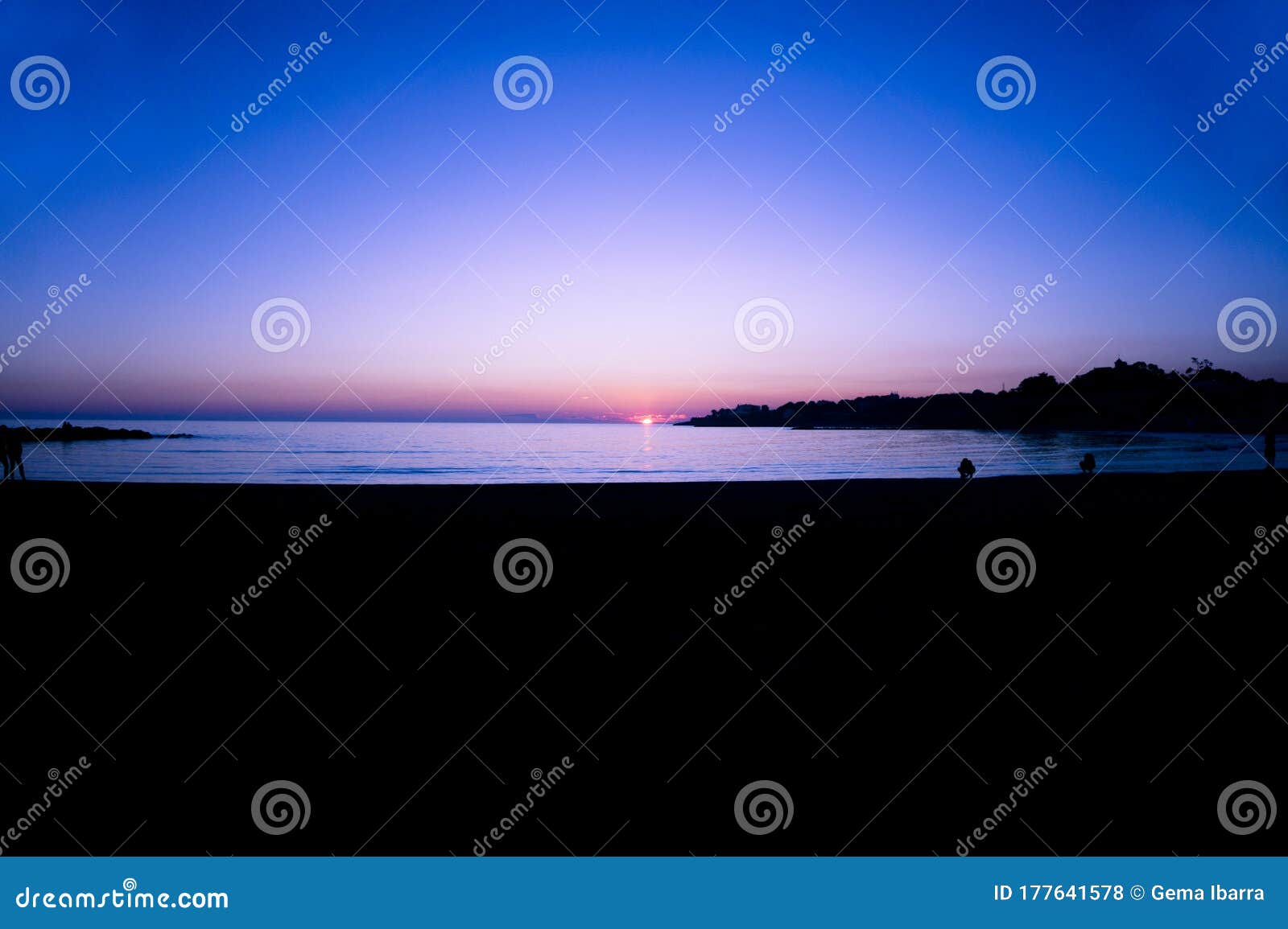 Beautiful Sunset on the Beach without People Stock Photo - Image of ...