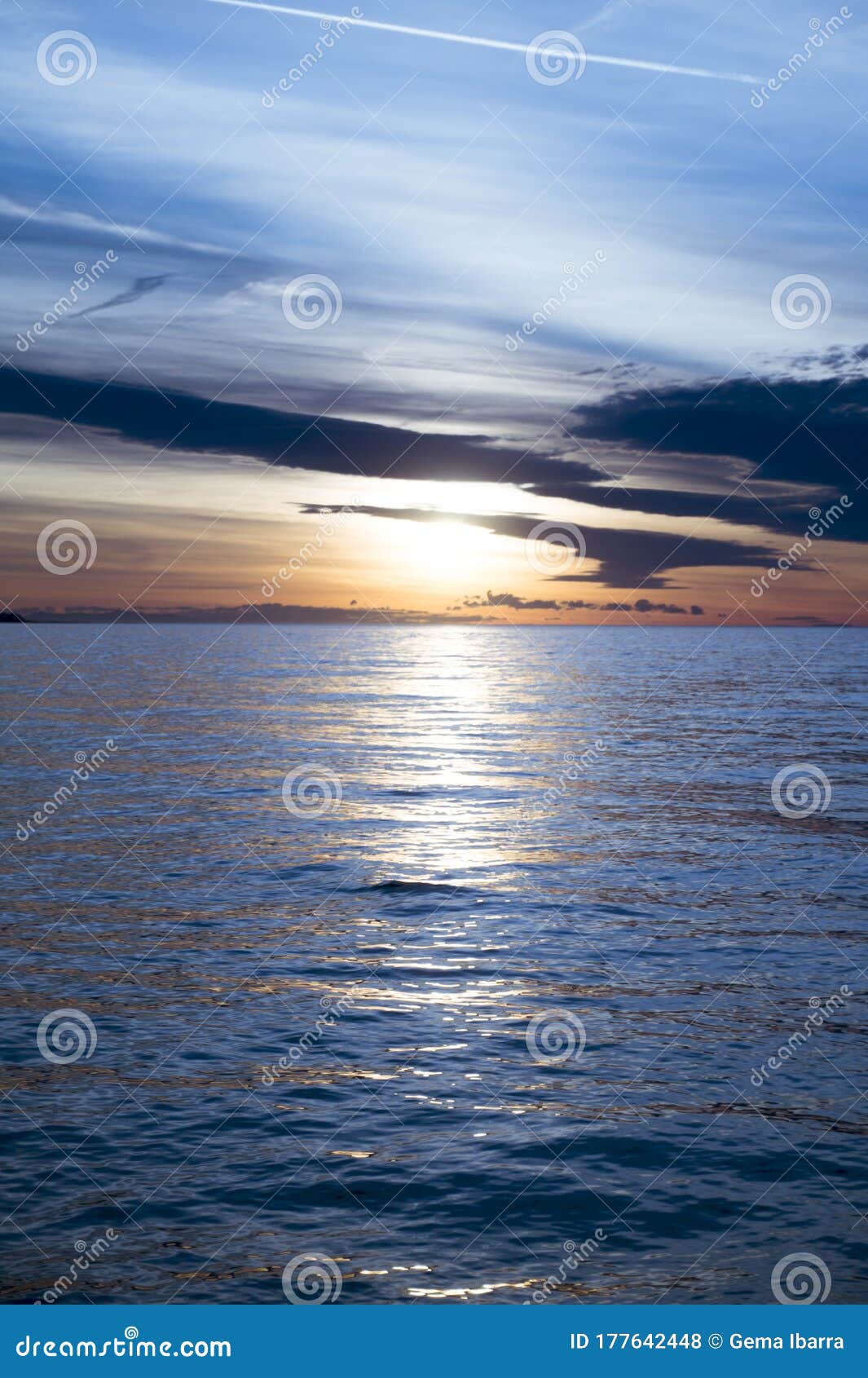 Beautiful Sunset on the Beach without People Stock Photo - Image of ...