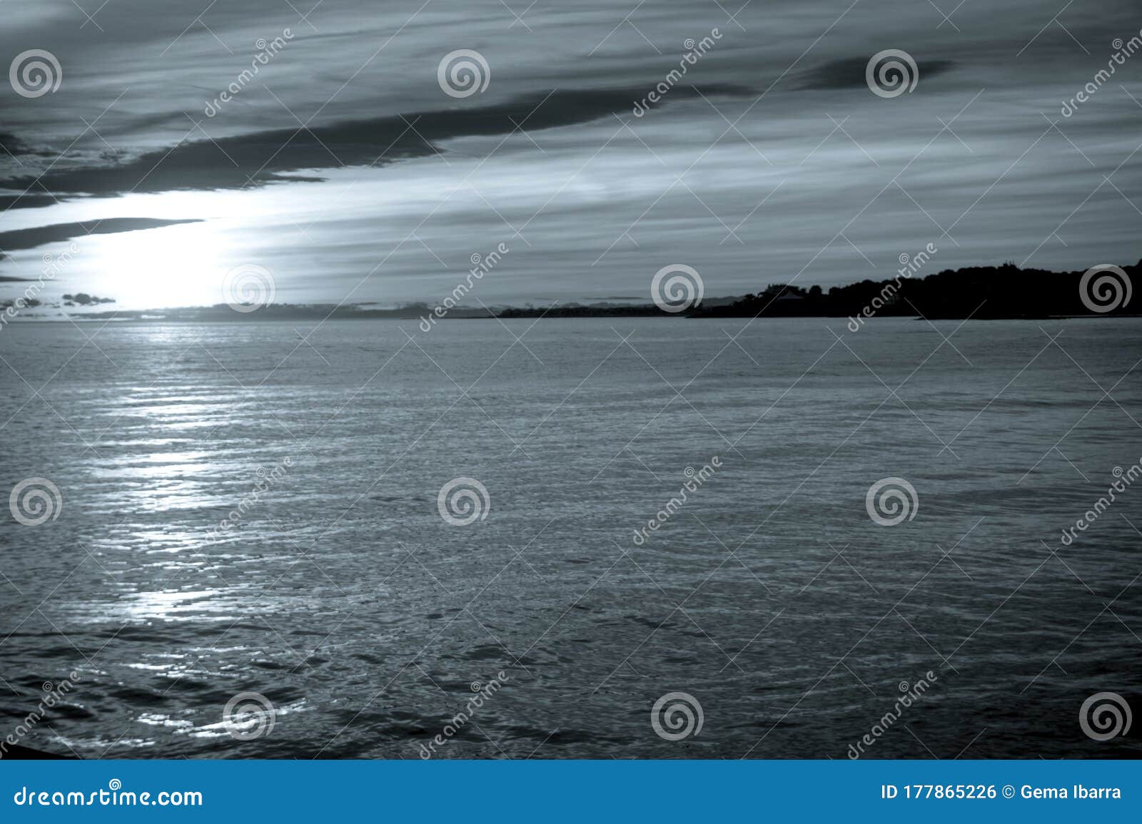 Beautiful Sunset on the Beach without People Stock Photo - Image of ...