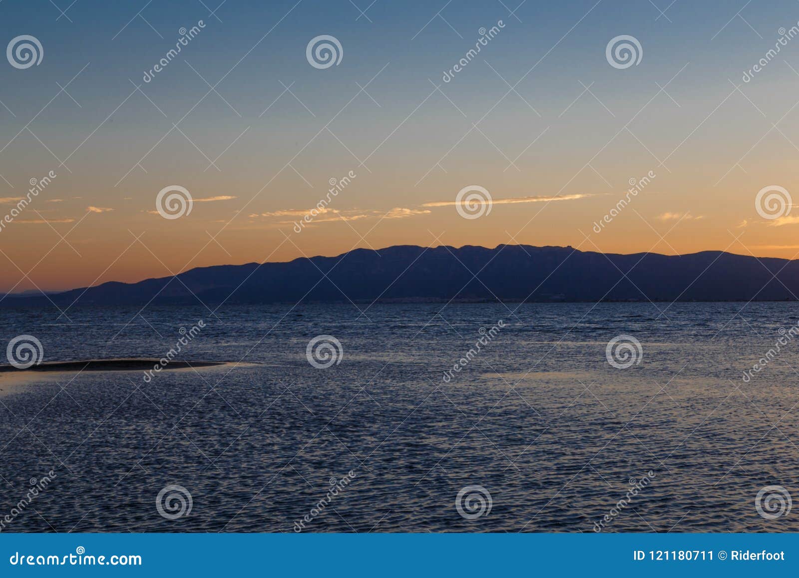 Sunset in the delta stock image. Image of beach, landscape - 121180711