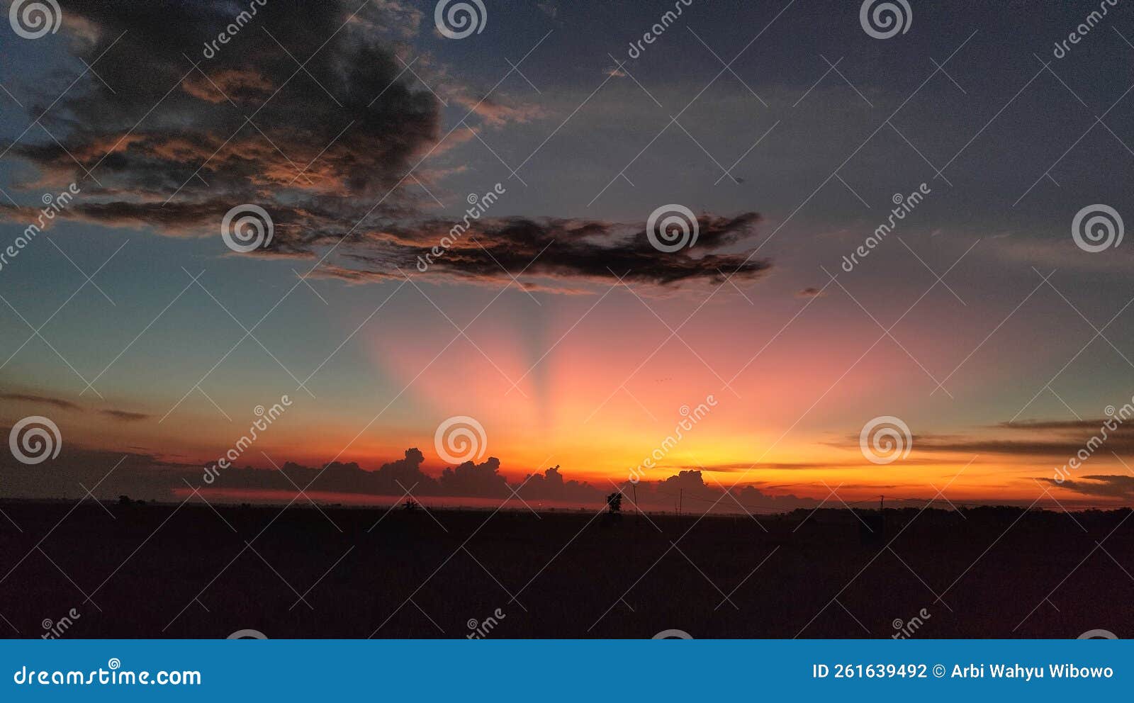 Beautiful Sunset in Blora, Indonesia Stock Photo - Image of indonesia ...