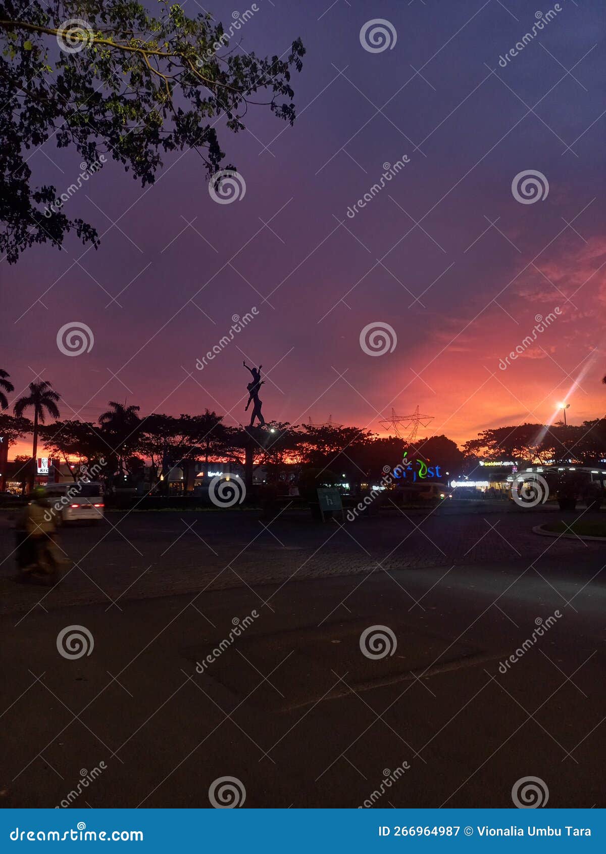 Beautiful Sunset from Citra Raya Tangerang without Any Filter Stock ...