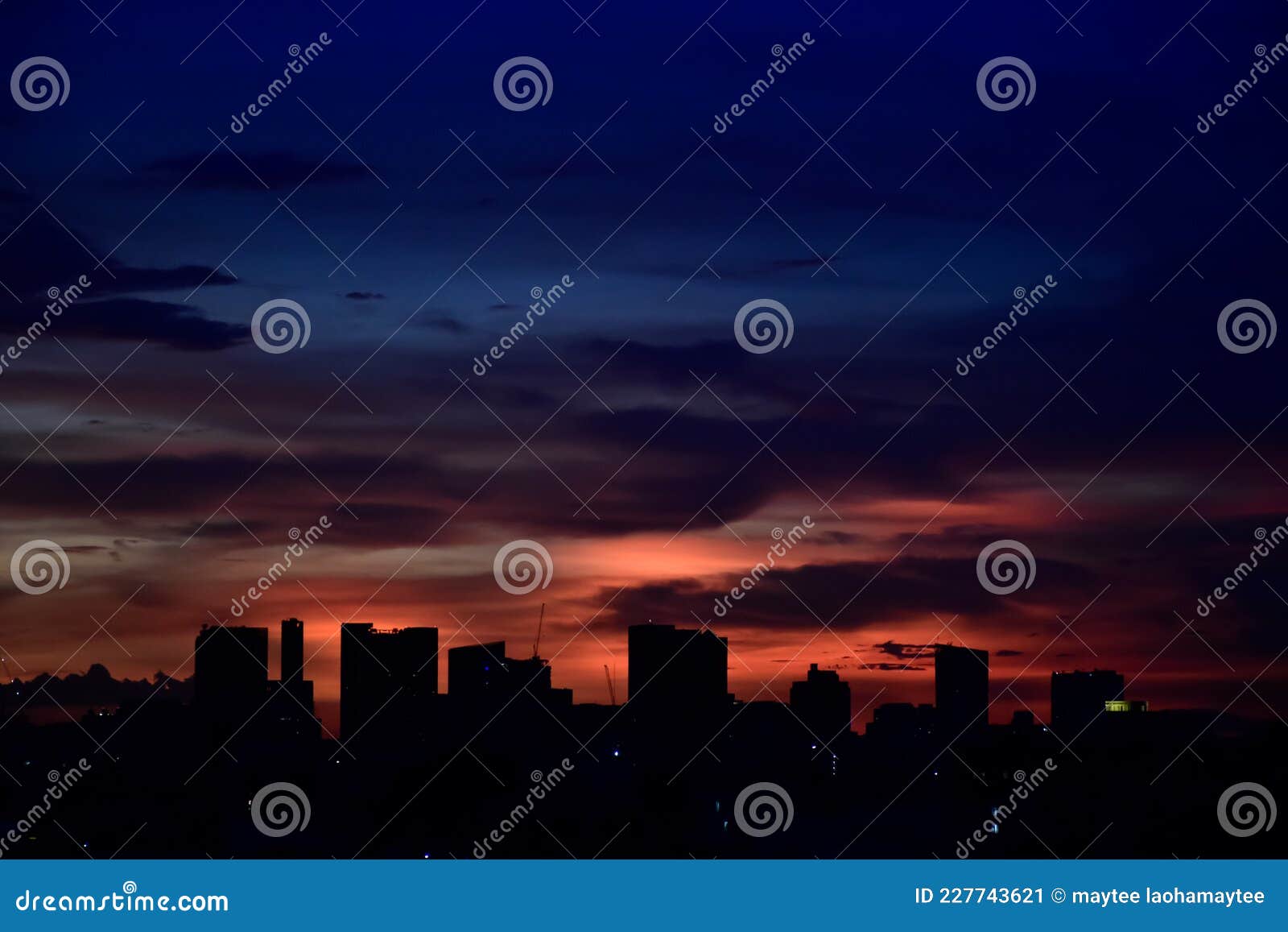 Beautiful Sunset in the City. Stock Image - Image of romance, sunset ...