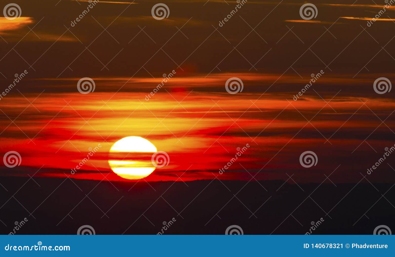 Beautiful Sunset with Colorful Clouds Stock Image - Image of morning ...