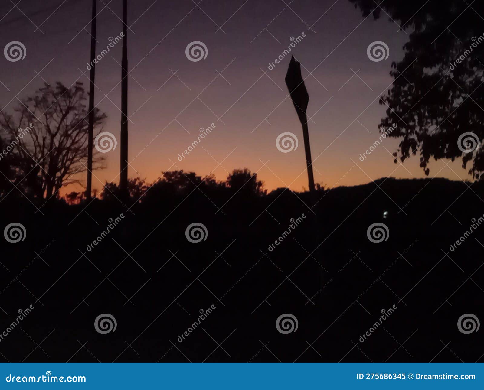 Beautiful sunset dark stock image. Image of dark, afternoon - 275686345