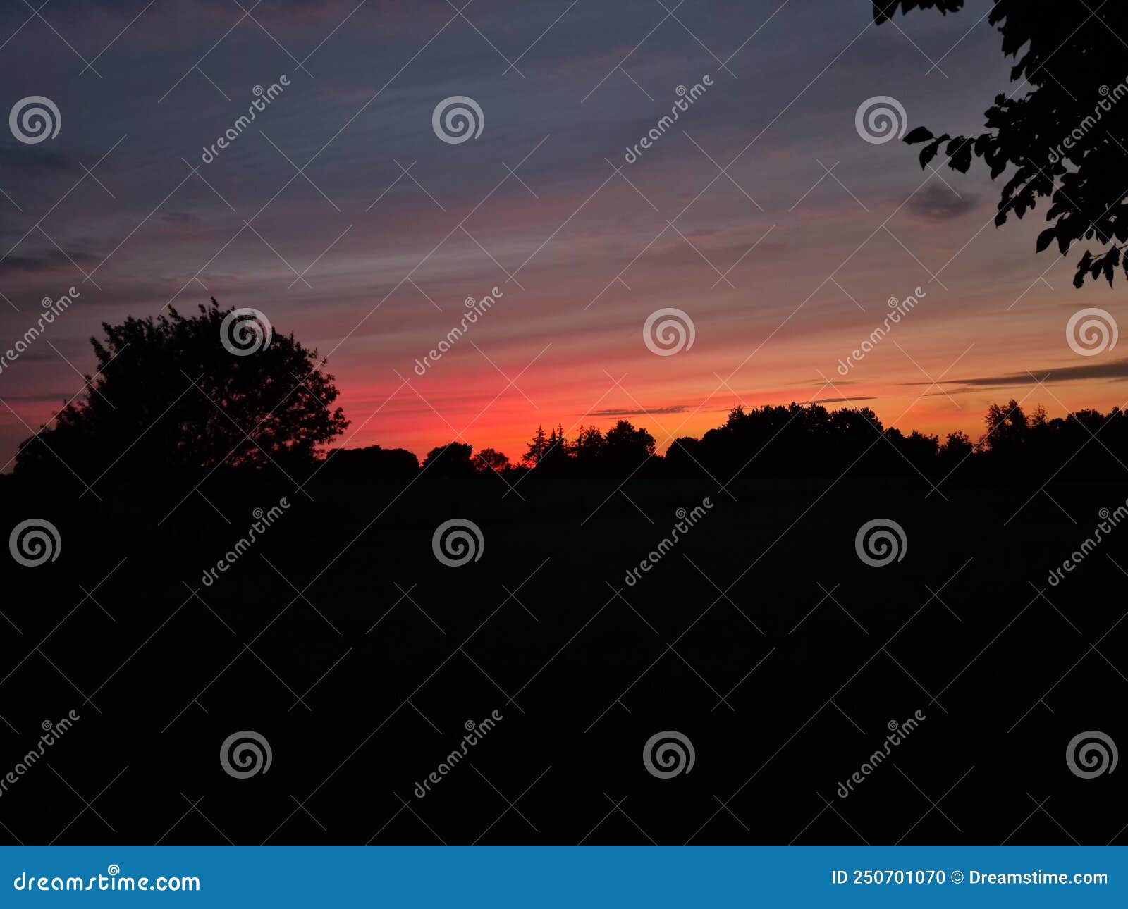 Beautiful Sunset in Denmark Stock Photo - Image of sunset, night: 250701070