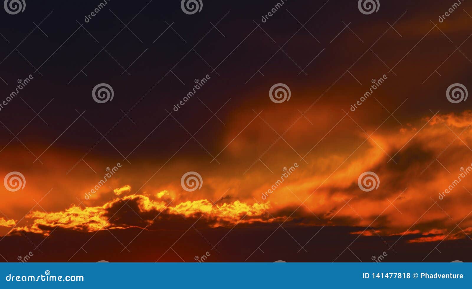 Beautiful Sunset with Dramatic Clouds Stock Photo - Image of beautiful ...