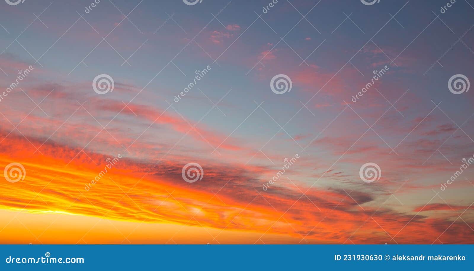 Beautiful Sunset on Dramatic Stormy Red Sky Stock Photo - Image of ...