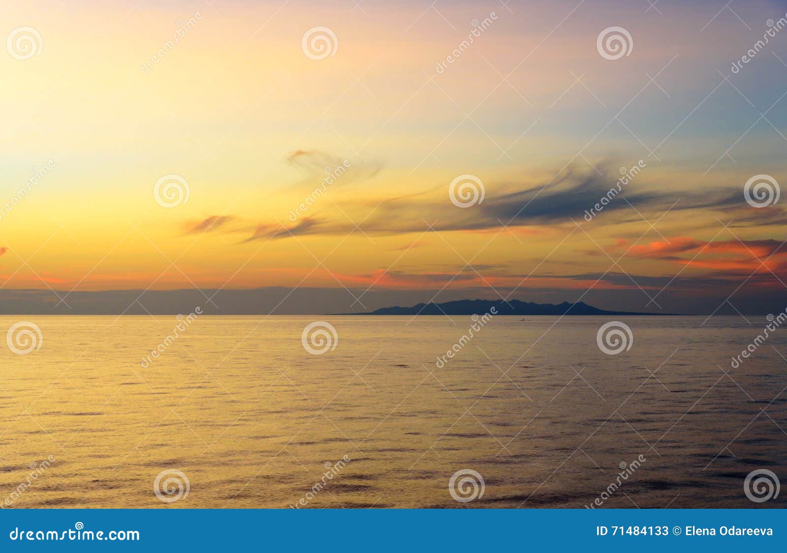 Beautiful Sunset at the Equator Stock Image - Image of background ...
