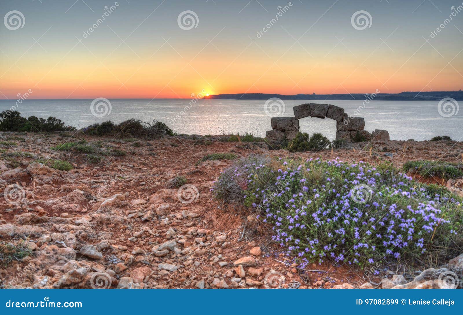 Beautiful Sunset on Gozo from Marfa, Malta Stock Image - Image of ...