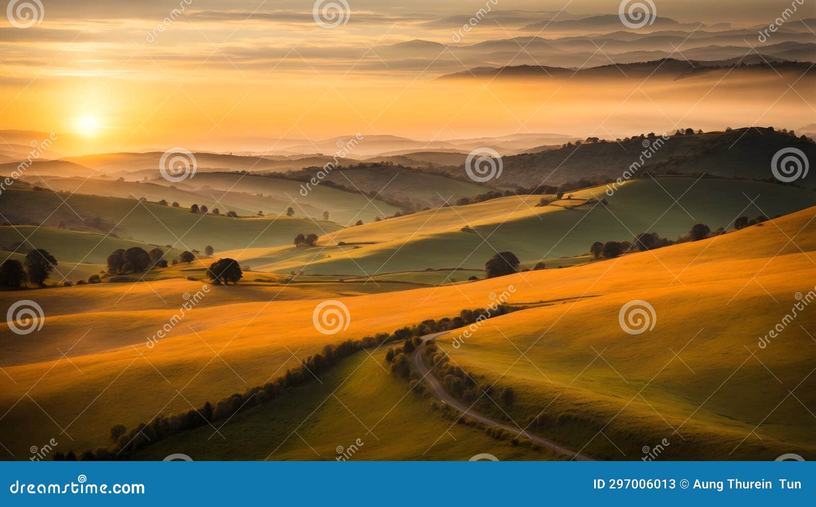 A beautiful sunset at hill stock image. Image of sunset - 297006013