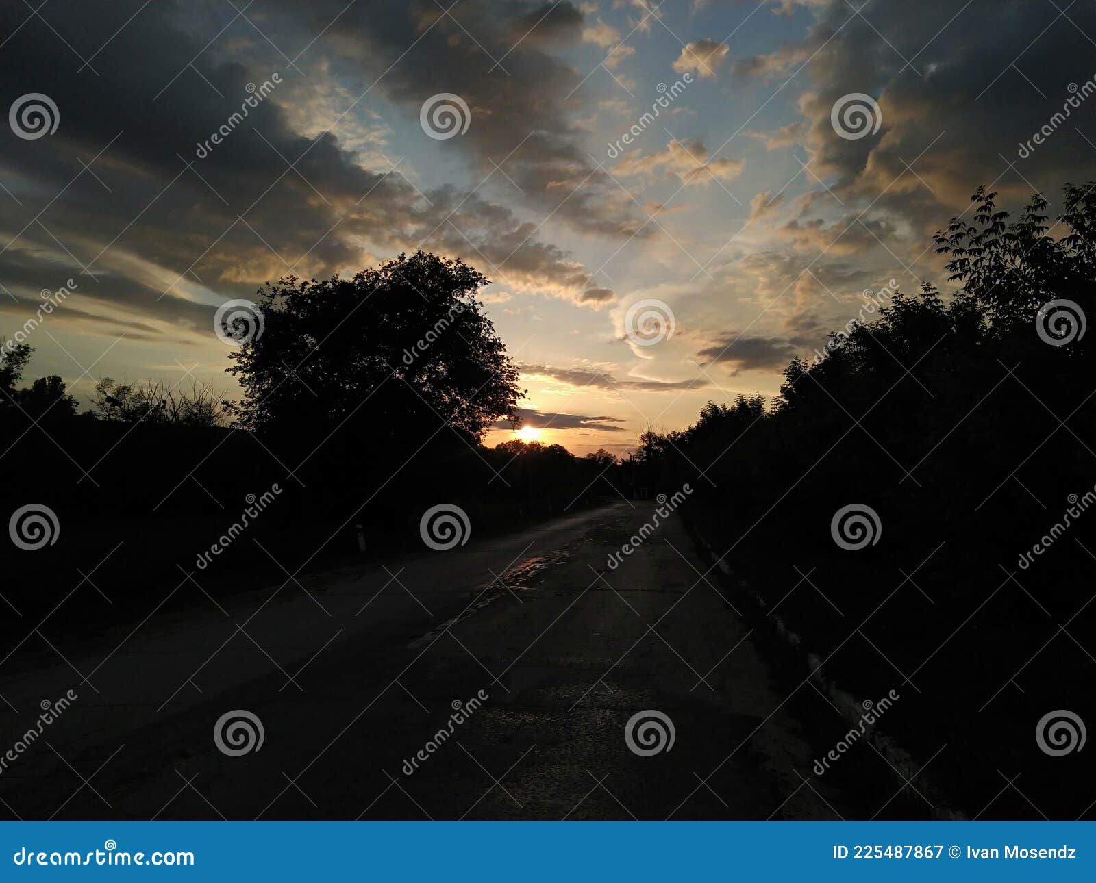 Beautiful sunset at home stock image. Image of dawn - 225487867