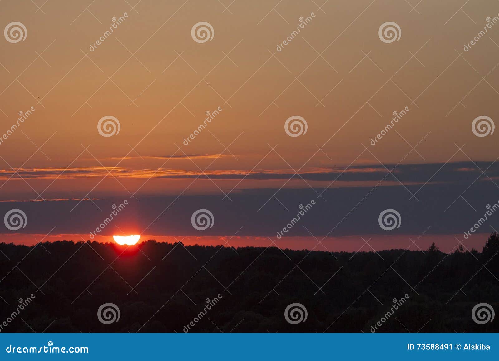 Beautiful sunset stock image. Image of cloudy, outdoors - 73588491