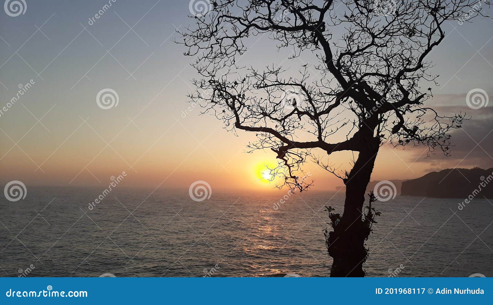 Beautiful Sunset in Kesirat Beach, Indonesian Stock Image - Image of ...