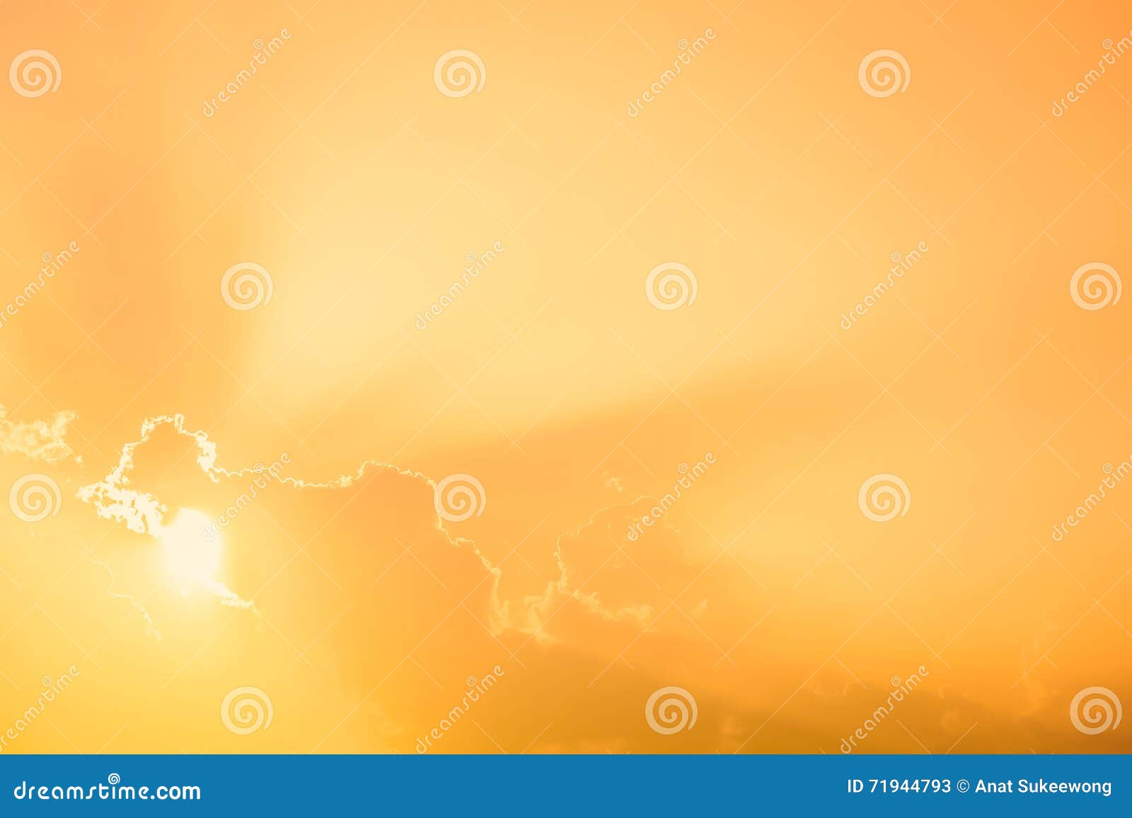 Beautiful Sunset Light Rays Clouds Background Stock Image - Image of ...