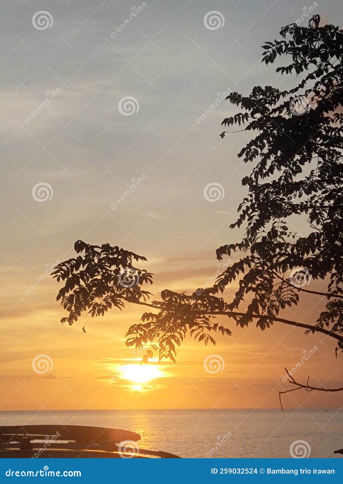 Beautiful Sunset in Linau Beach Stock Photo - Image of sunset, beac ...
