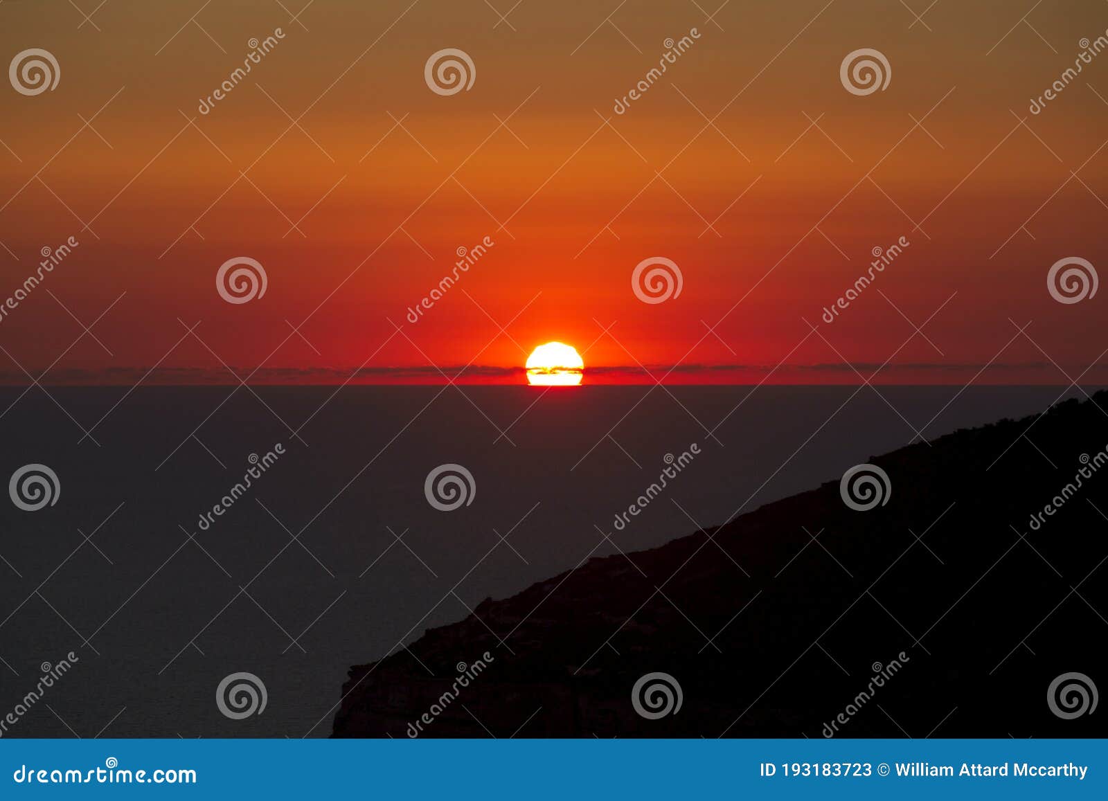 Sunset at Dingli stock image. Image of malta, nature - 193183723