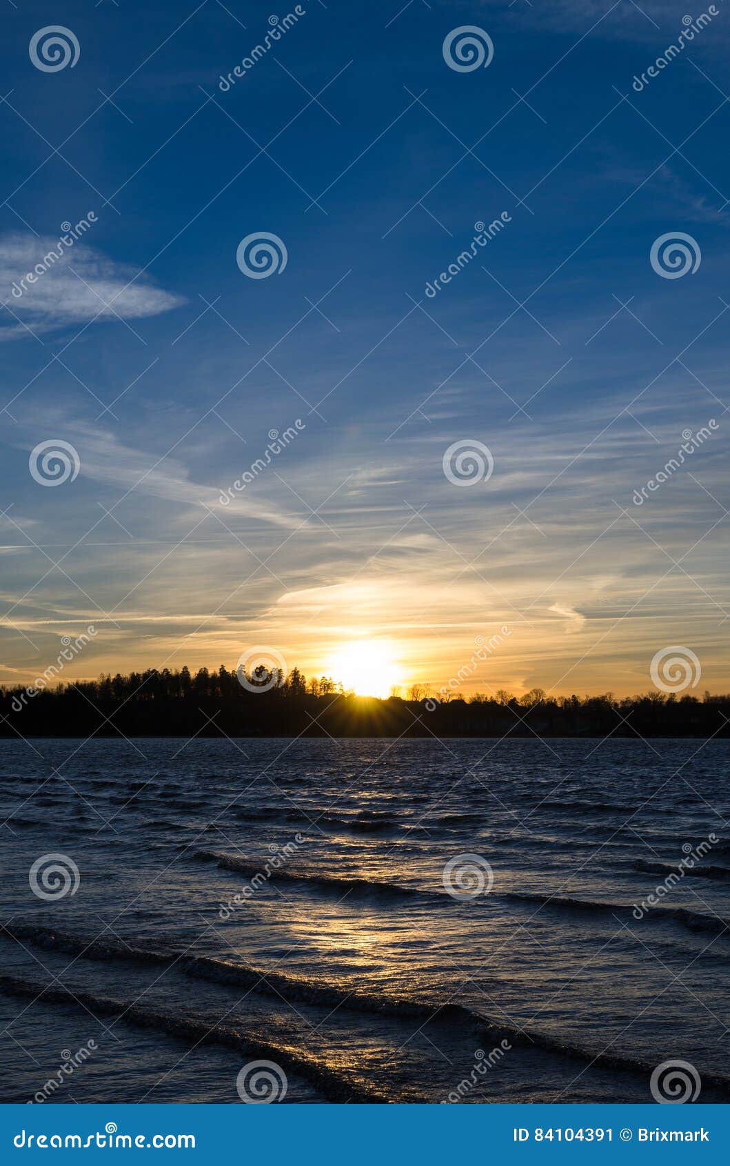 Beautiful Sunset Over the Water Stock Image - Image of sunset, colors ...