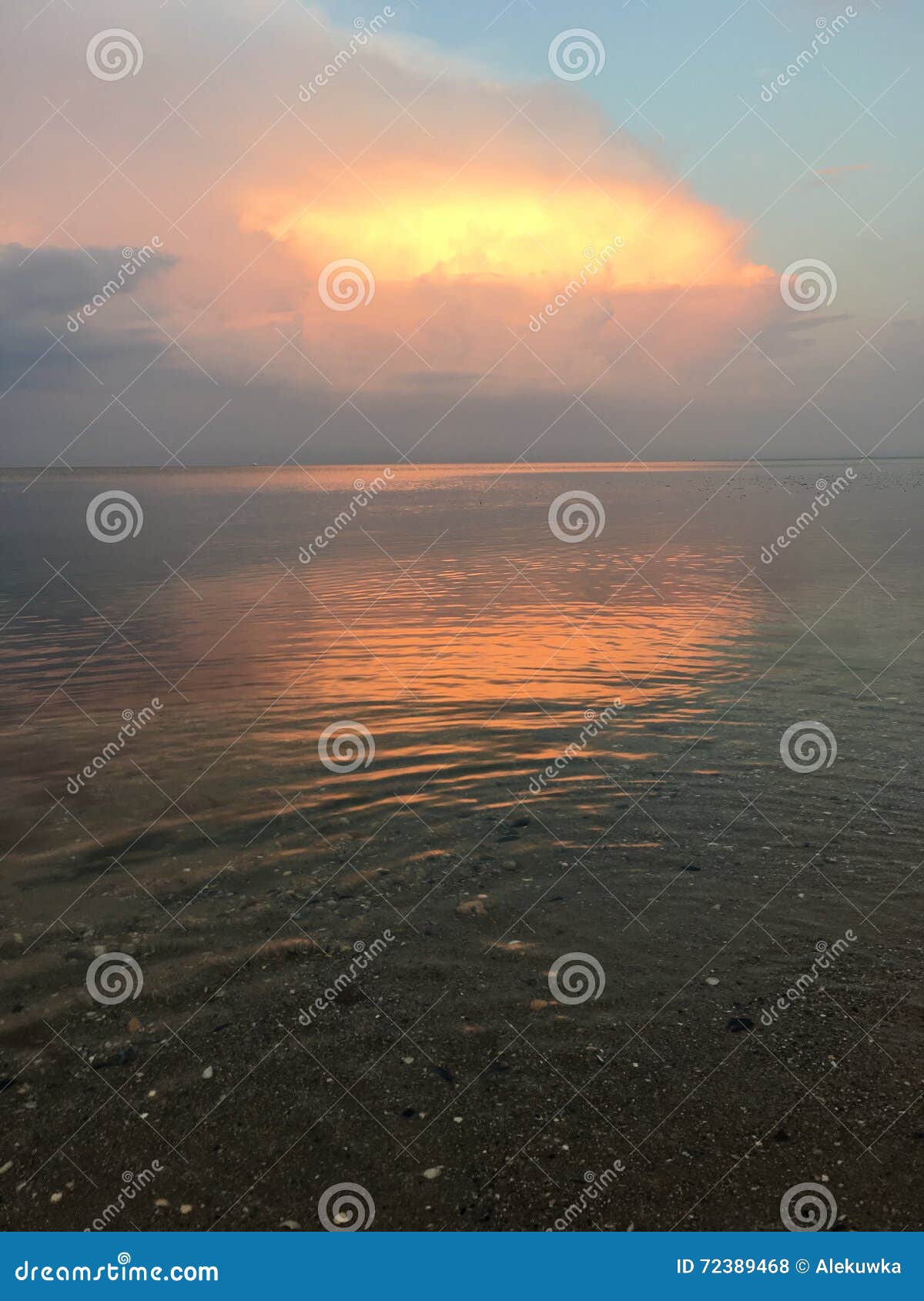 Beautiful Sunset Over Water Stock Photo - Image of solar, splash: 72389468