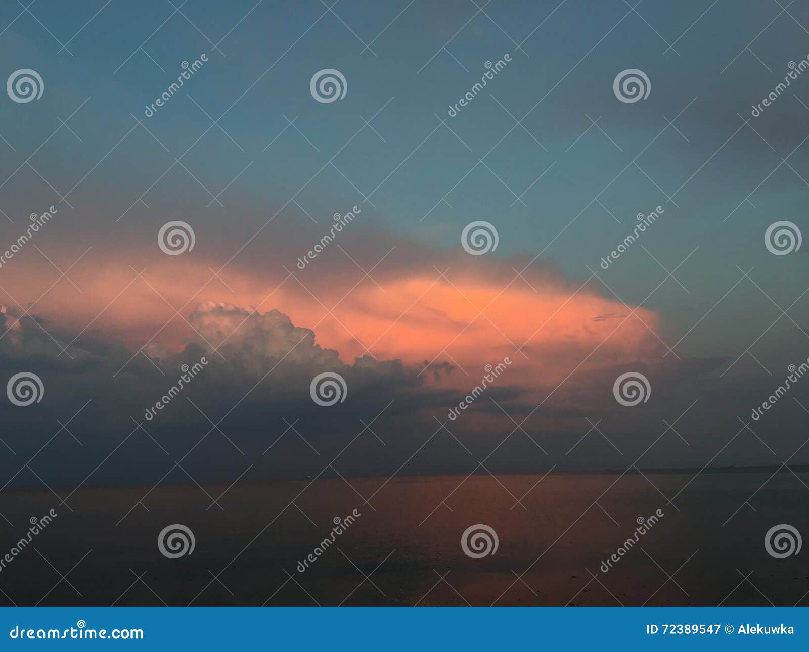 Beautiful Sunset Over Water Stock Image - Image of bright, idyllic ...