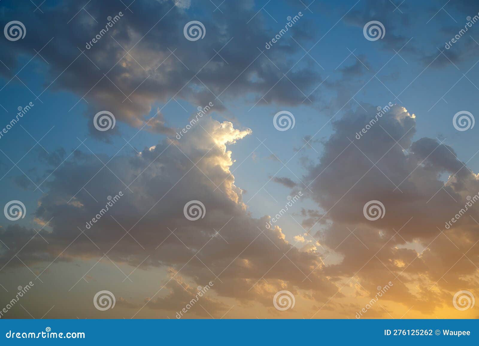 The Beautiful Sunset Painted the Sky Stock Photo - Image of radiation ...