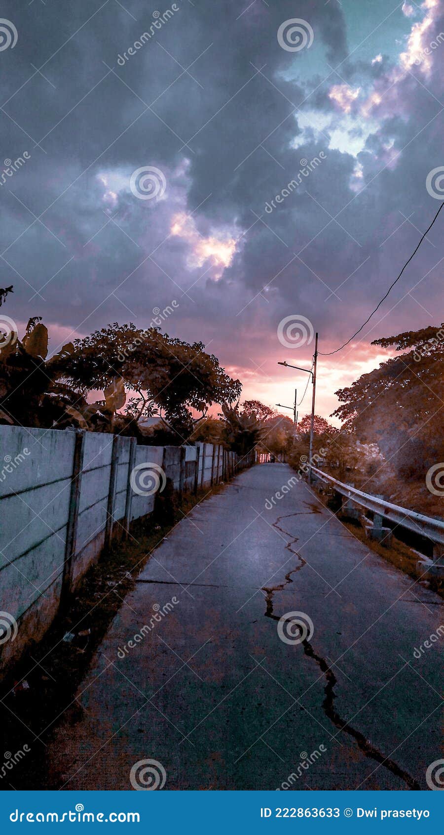 Sunset After Rain In Mountain And Lens Flare Royalty-Free Stock ...