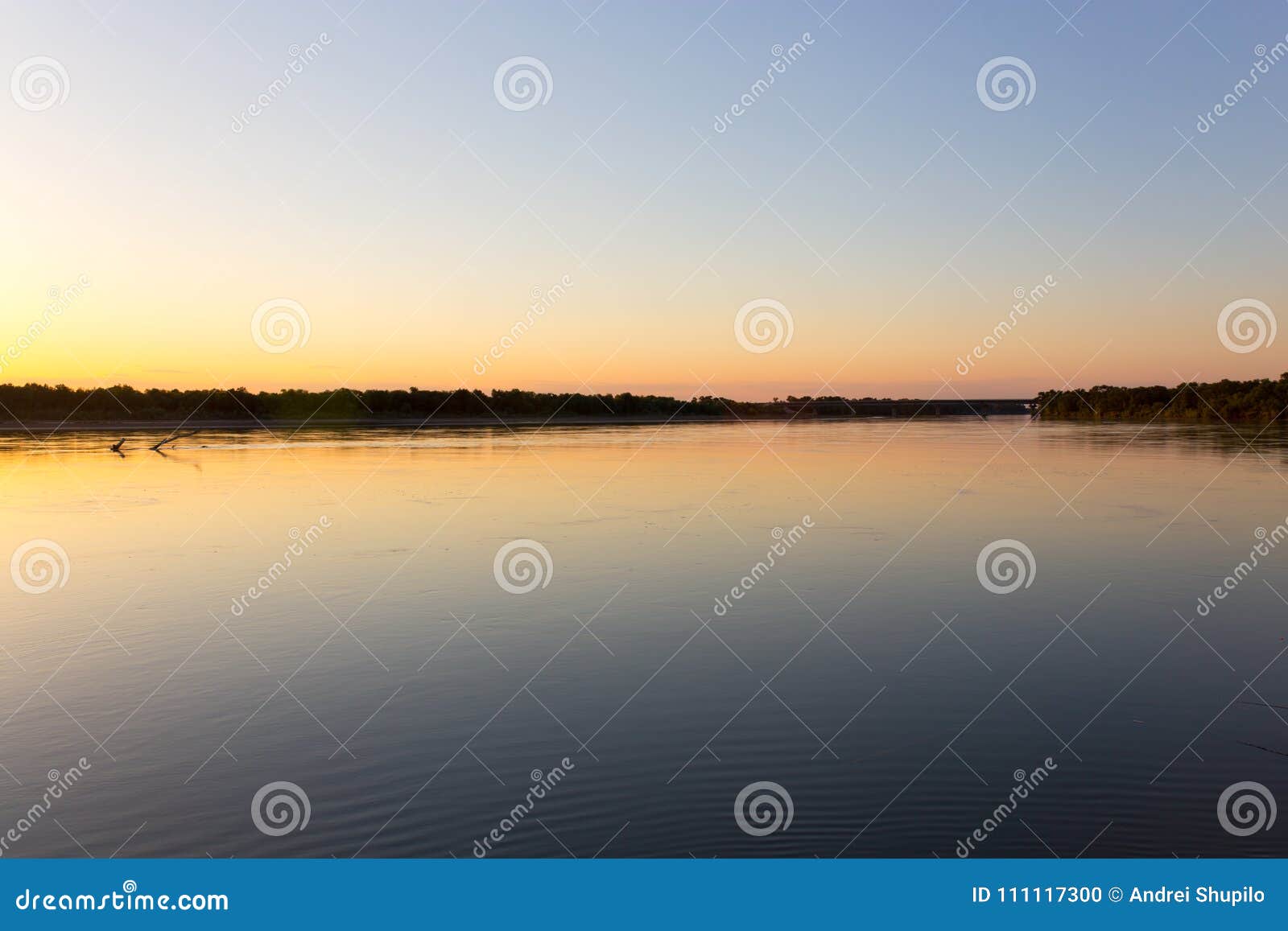 A Beautiful Sunset on the River Stock Photo - Image of sunset, nature ...