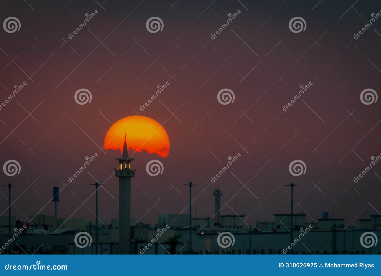 Beautiful Sunset Riyadh City Stock Image - Image of travel, silhouette ...